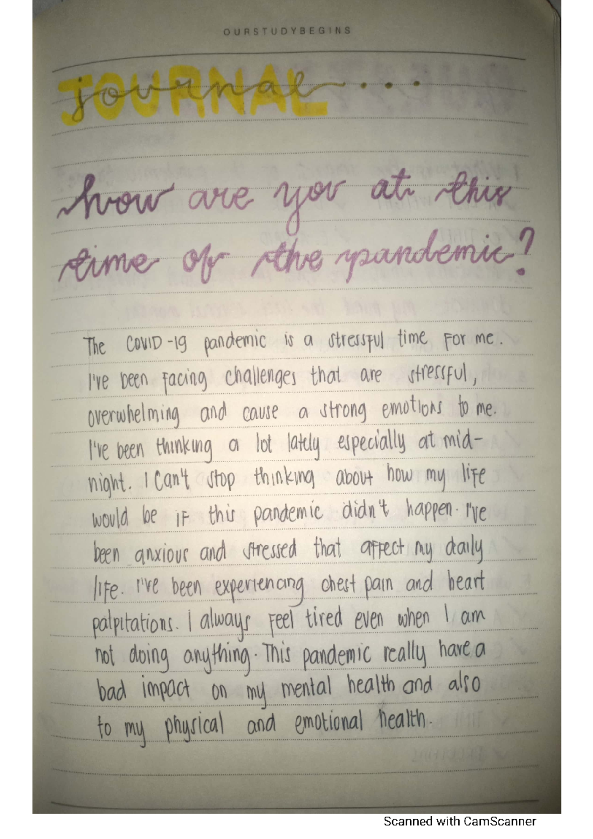 Recollection Journal - Grade: 93 - Accountancy - Studocu