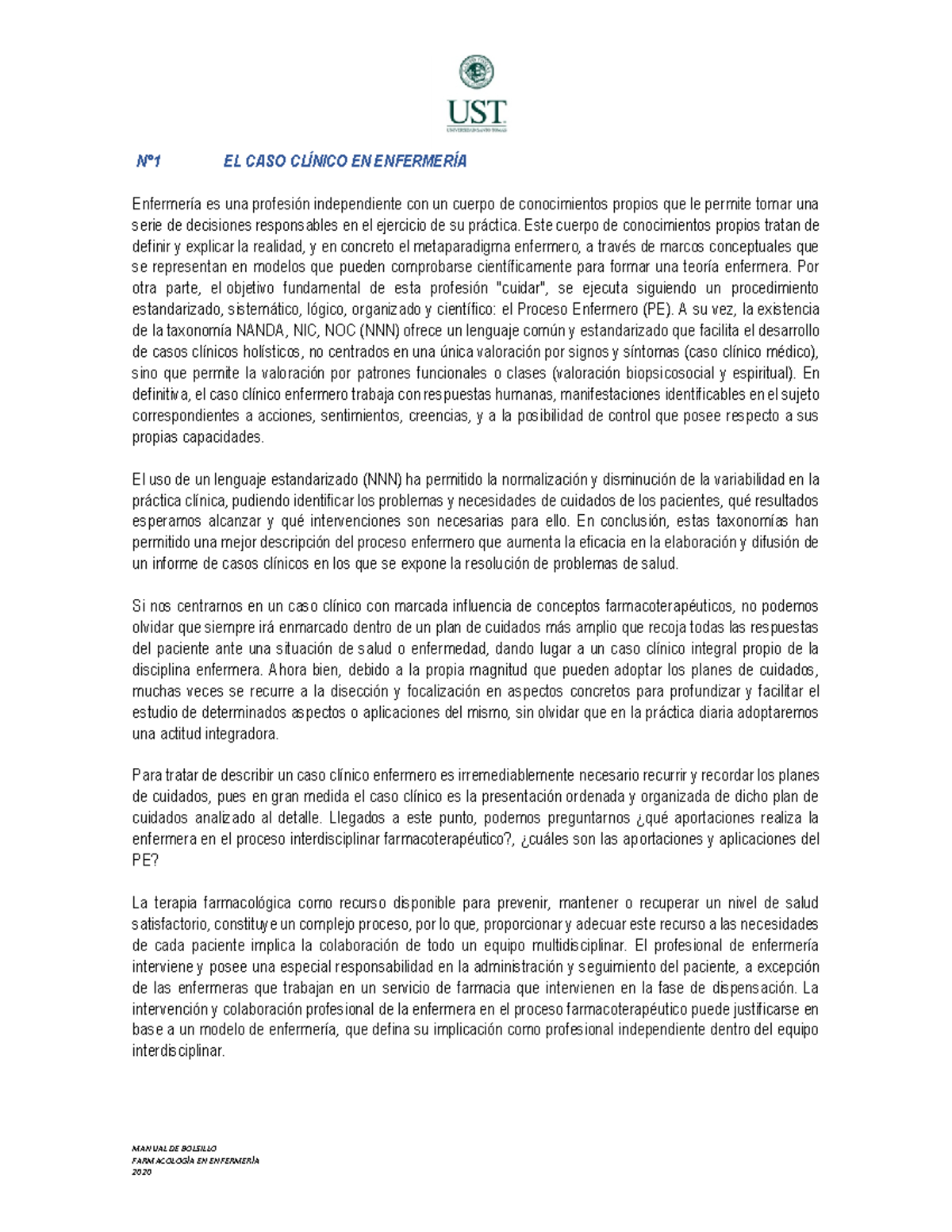 Manual DE Bolsillo FarmacologíA caso clinico - Warning: TT: undefined function: 32 MANUAL DE ...