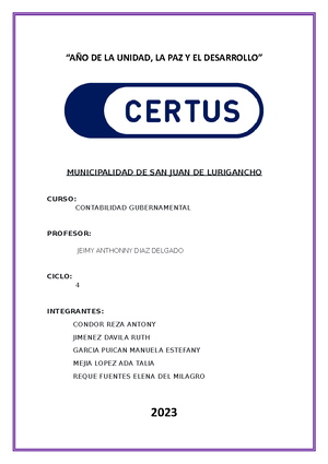 Grupo 10 - proyecto del quinto ciclo - Caratula INSTITUTO SUPERIOR ...