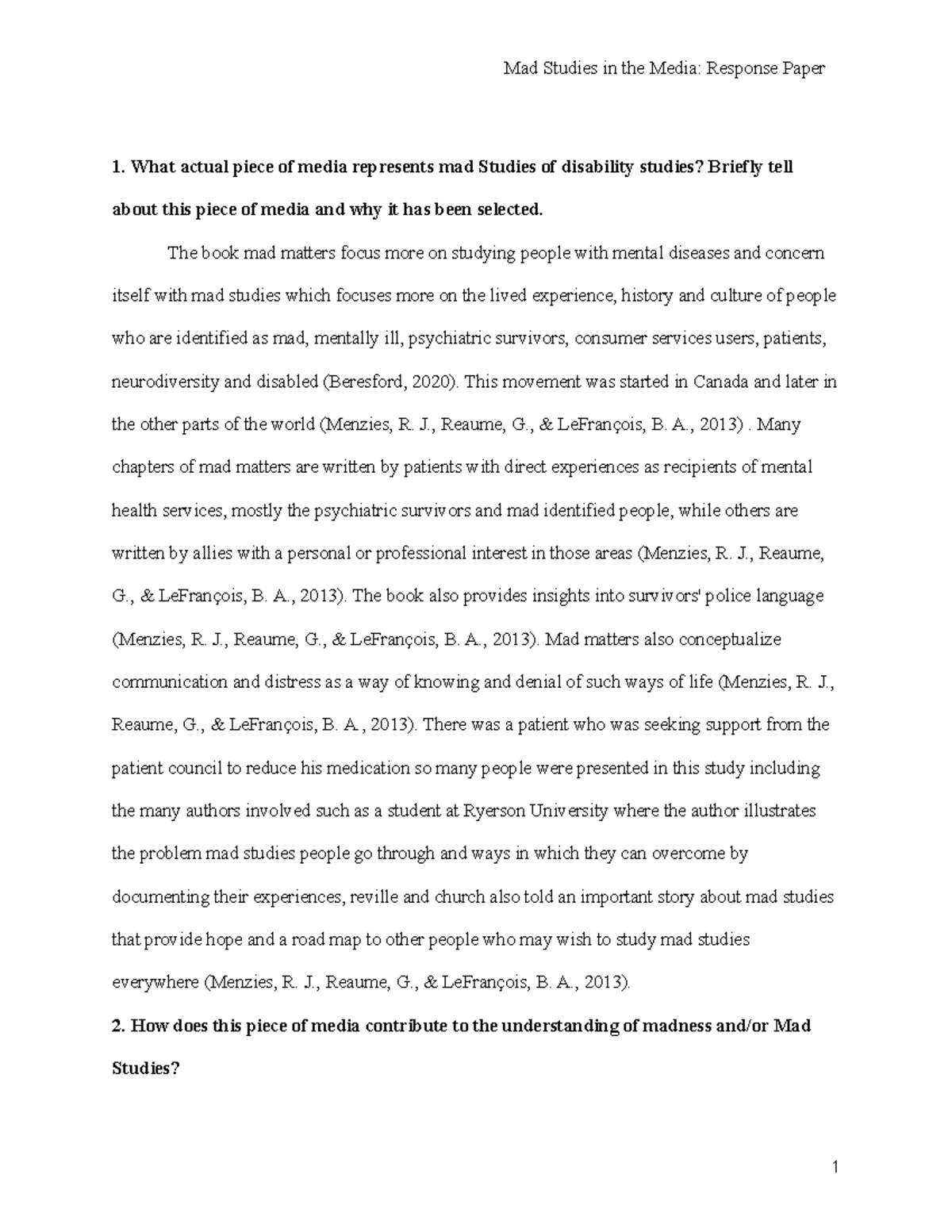 DS2218 Assignment 1 - class - 1. What actual piece of media represents ...