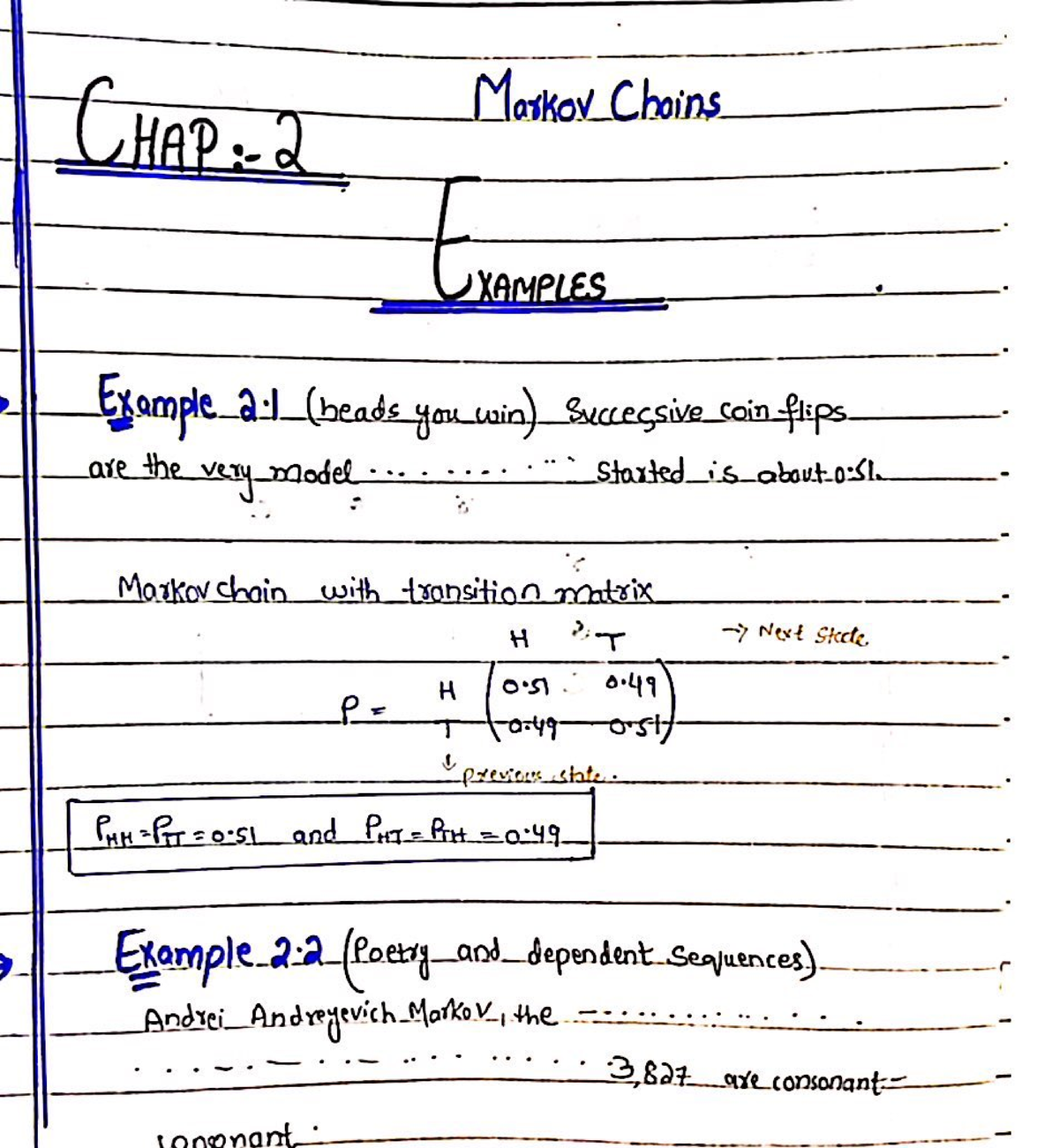 Stochastic Examples - Stochastic Processes - Studocu