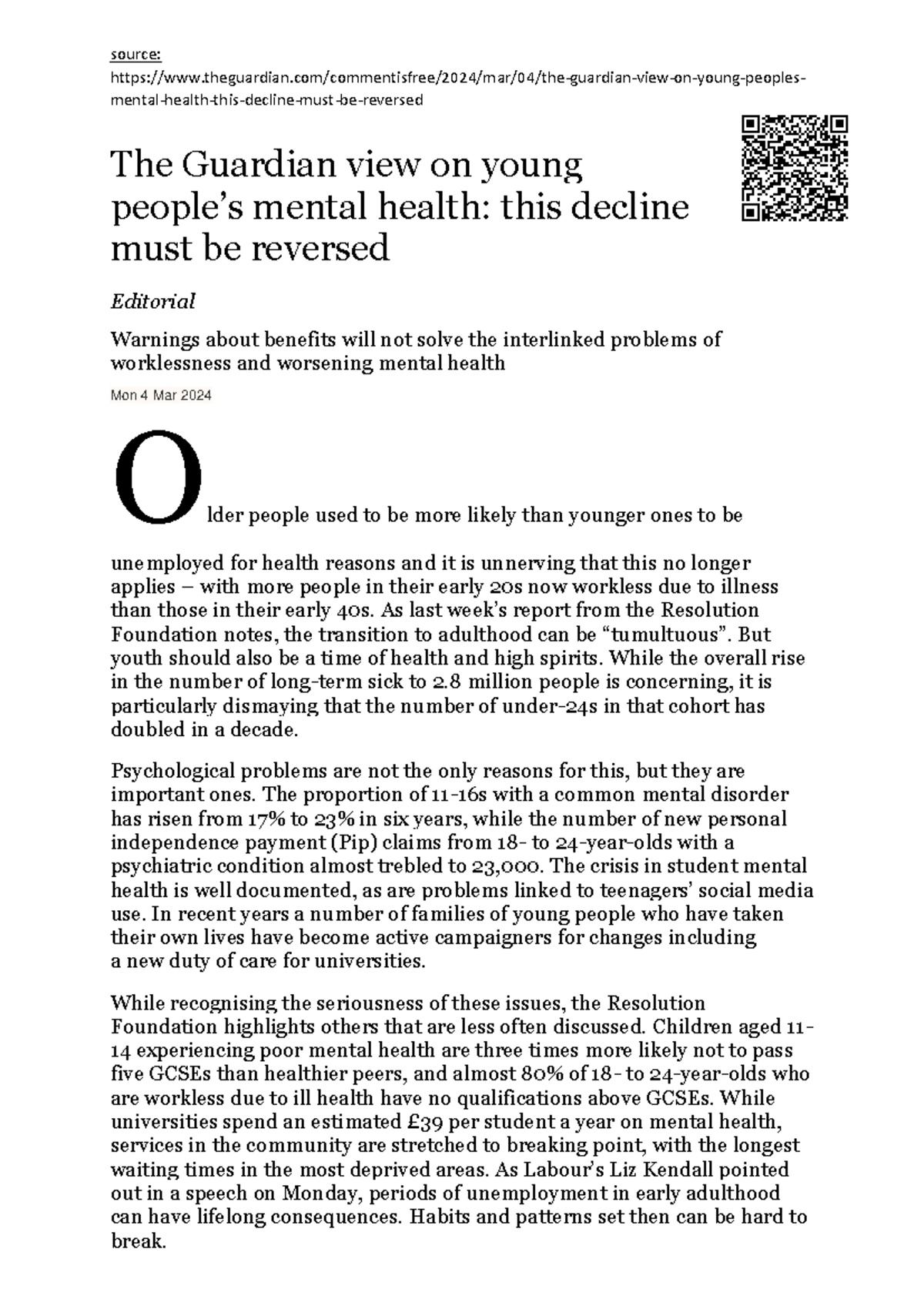 Editorial sample 1 - source: - Studocu