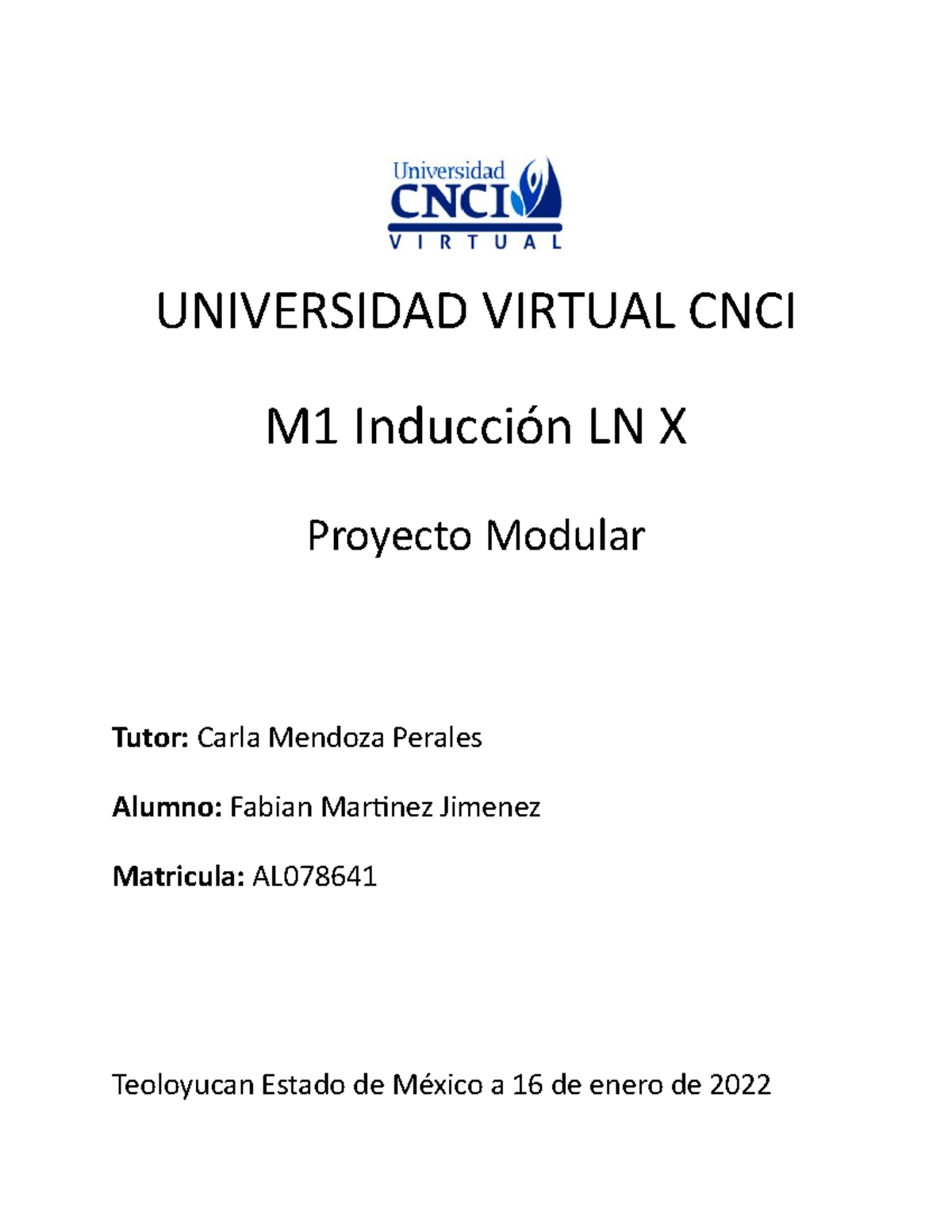 Proyecto modular - Induccion a cnci para el uso de la plataforma Blackboard y sus elementos en ...