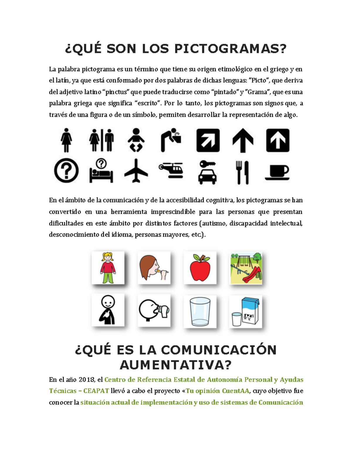 QUÉ SON LOS Pictogramas - ¿QUÉ SON LOS PICTOGRAMAS? La palabra ...