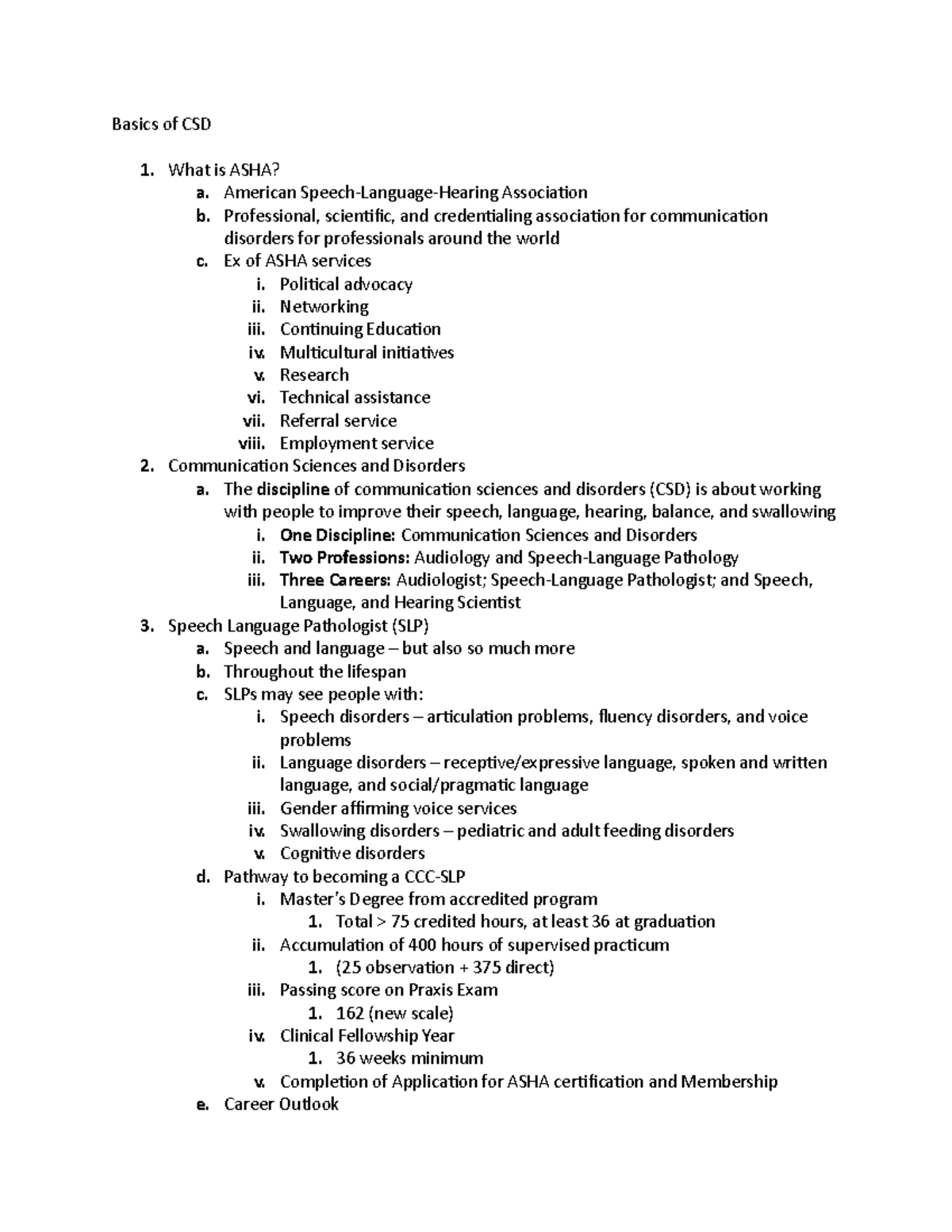 Basics of CSD - Lecture Notes from Summer section of CSD 203 - Basics ...