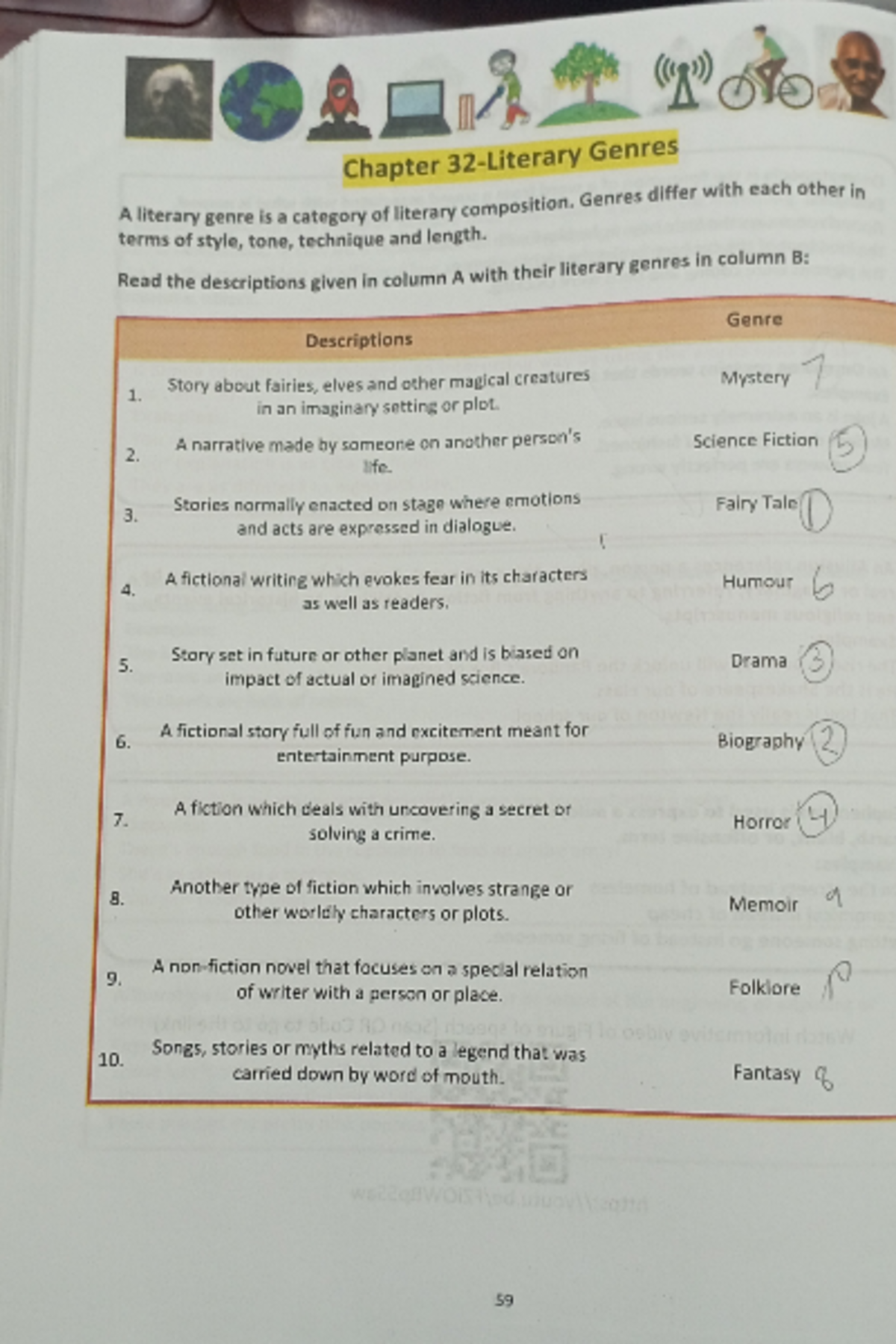 Literary Genres - Curriculum and School - Studocu