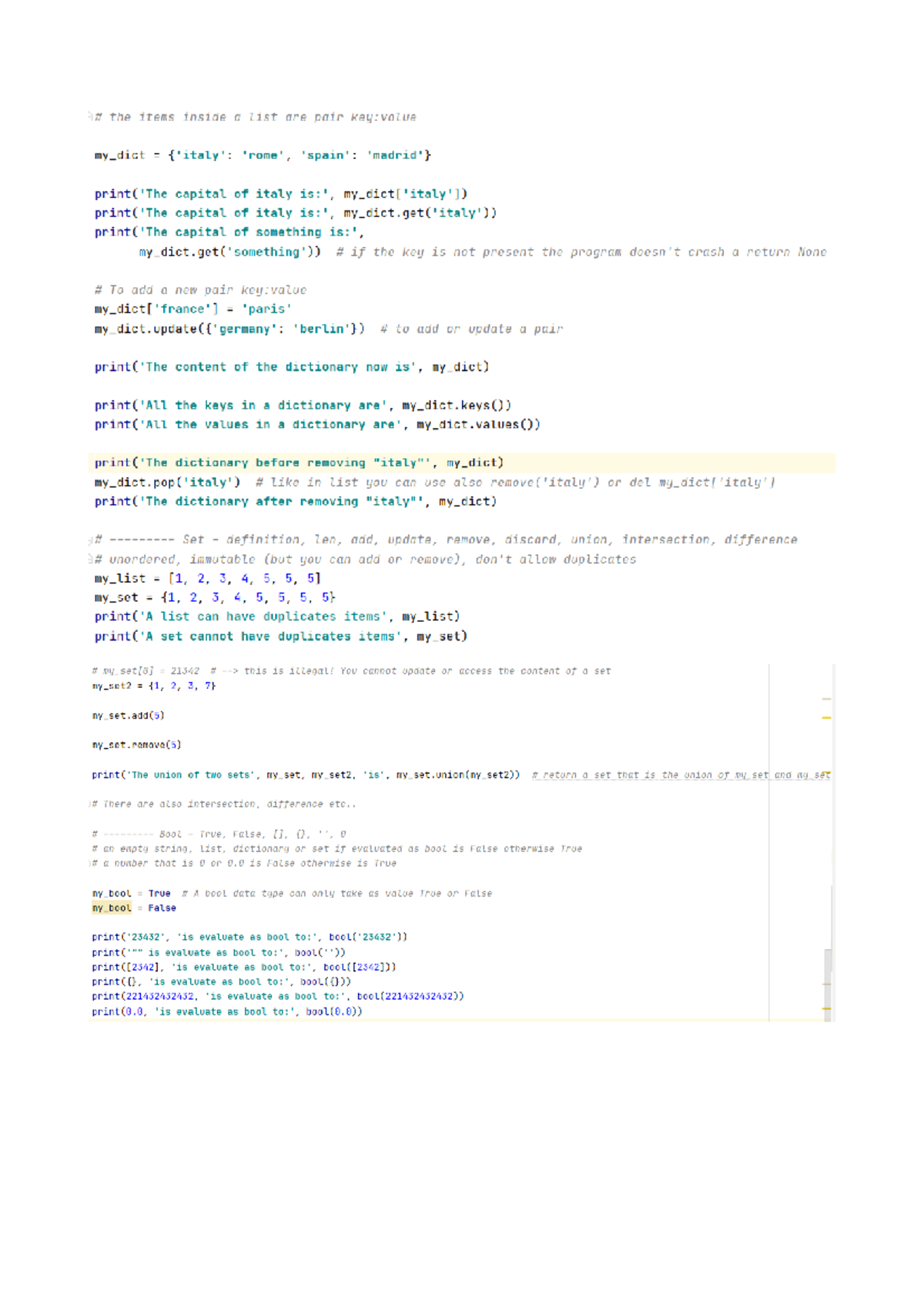 raccolta esercizi Python: screenshot esercizi svolti in aula - Digital ...
