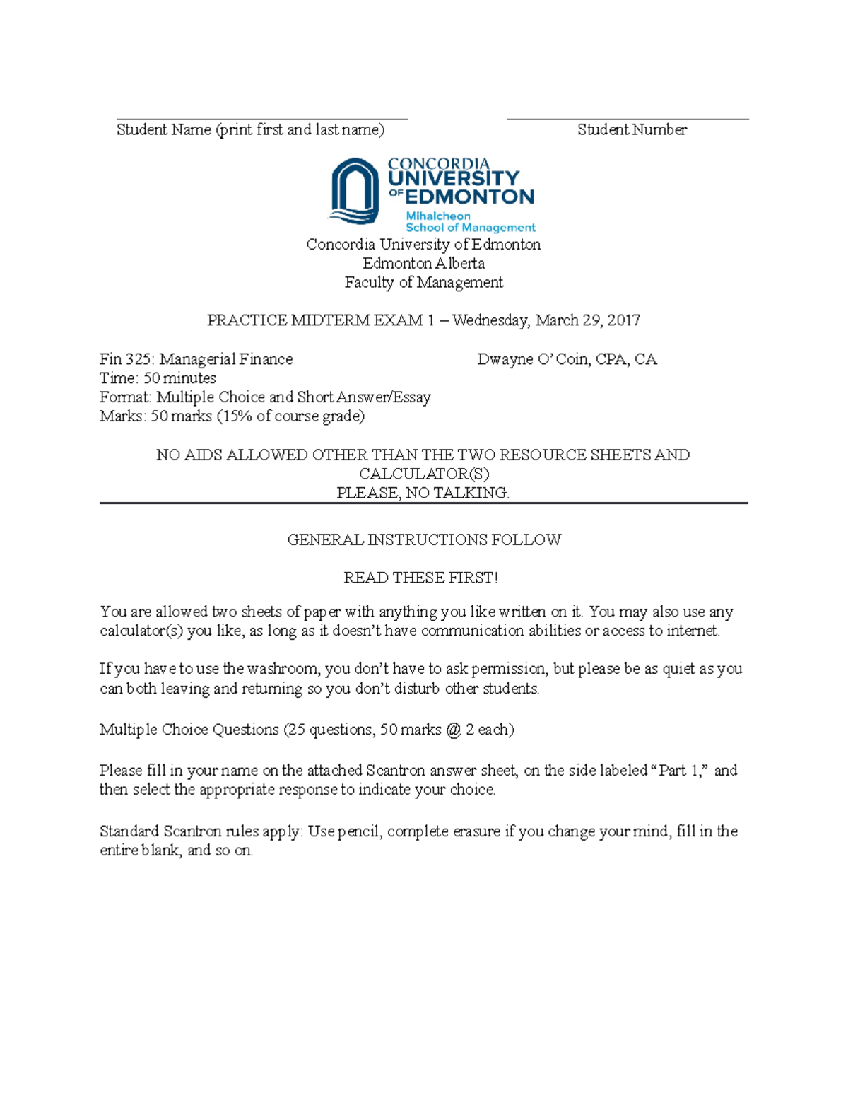 2017 03 29 Midterm 2 Practice Exam ...