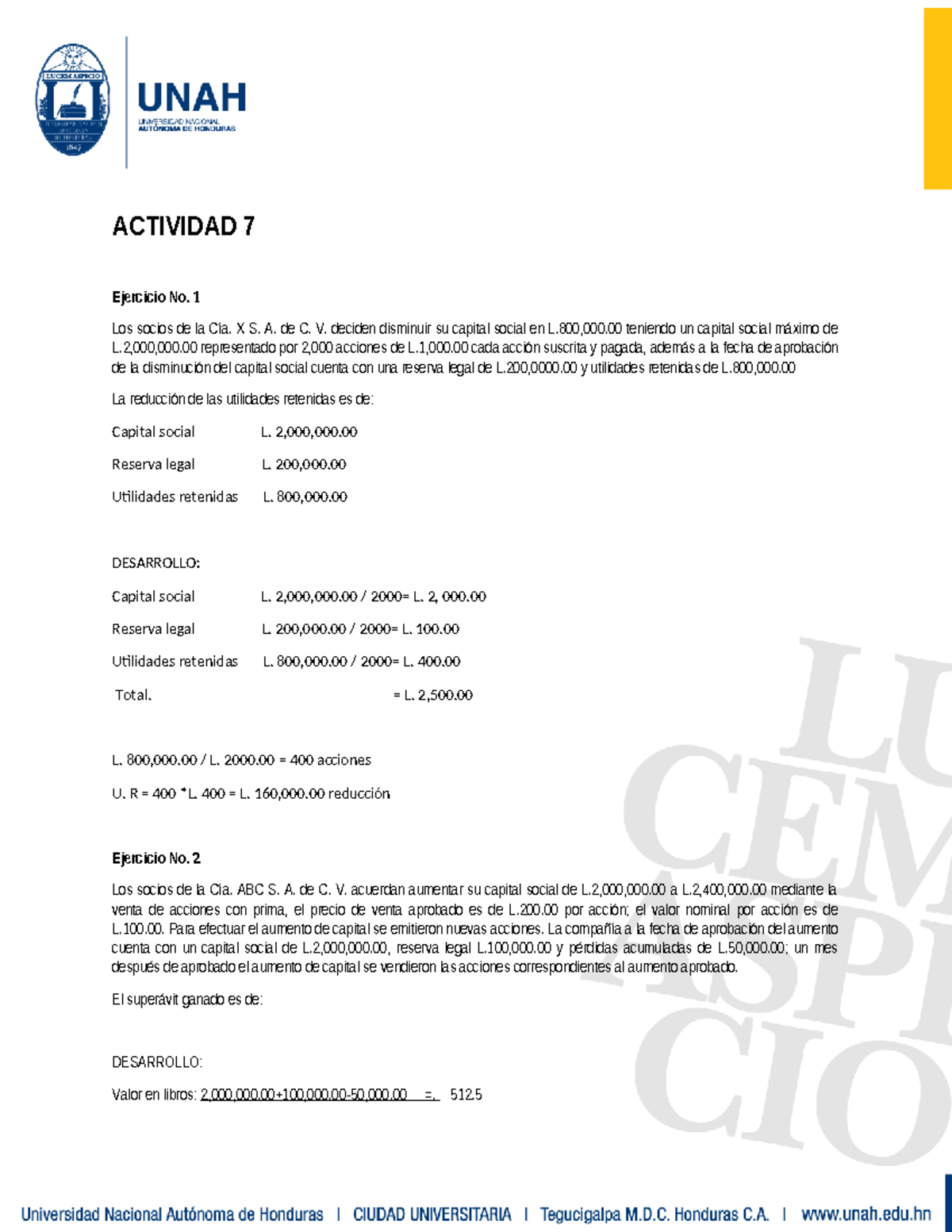 Actividad 7 - Bbsjs nksndnd jskskd ndksjs - ACTIVIDAD 7 Ejercicio No. 1 ...