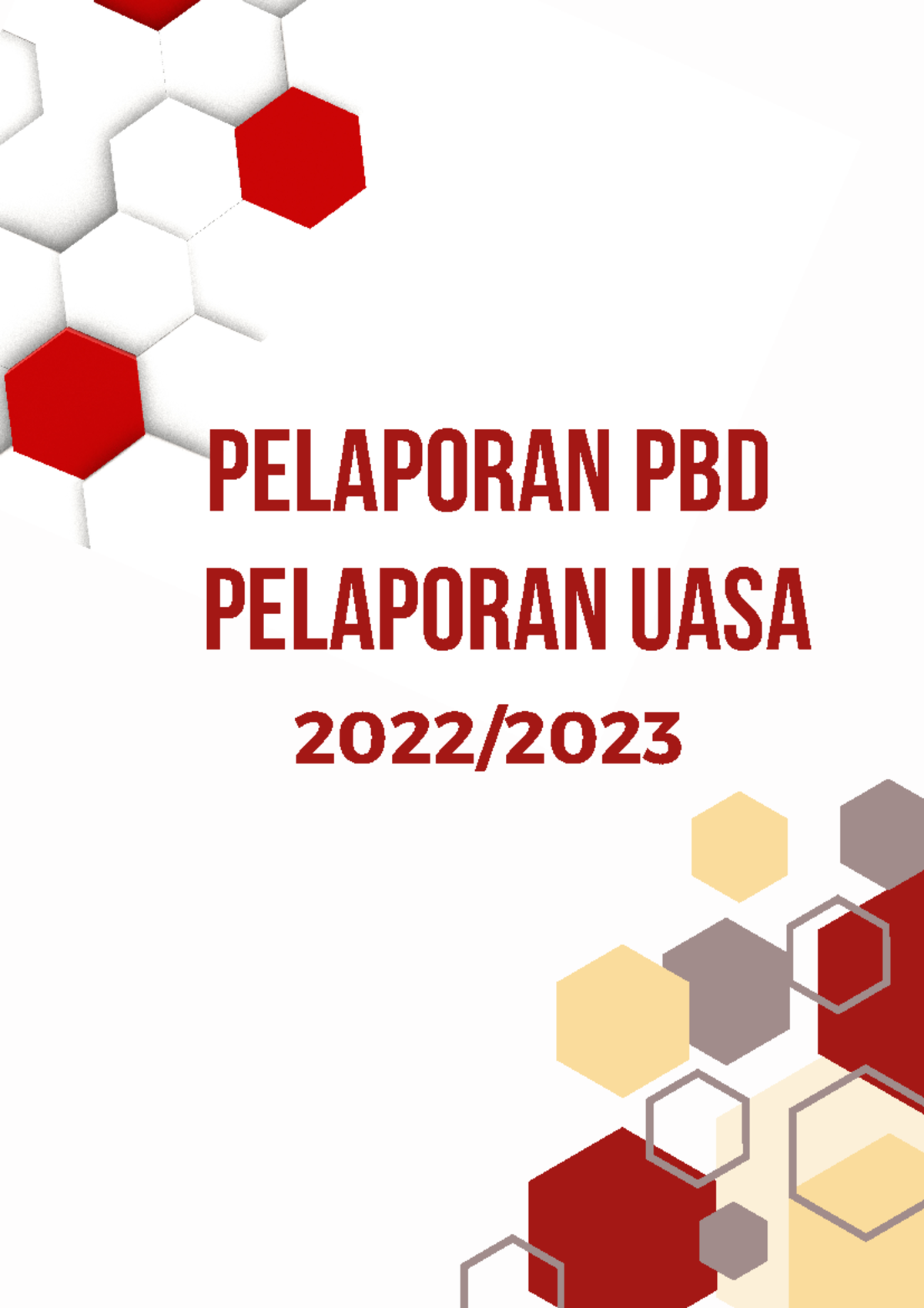 White and Red Corporate Business Plan Cover Page - PELAPORAN PBD 2022 ...
