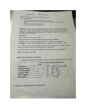 Lab wk 4 - lab - bio 252 - Lab week - Studocu