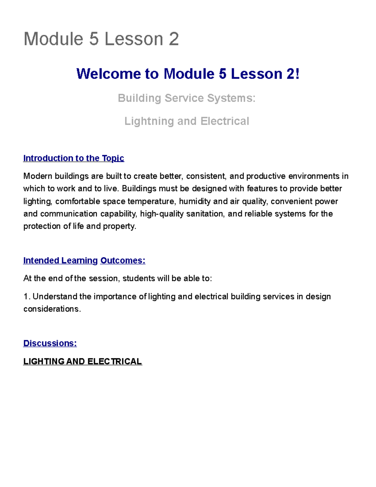 Module 5 Lesson 2 CE 104 - Building Systems Design-converted - Module 5 ...