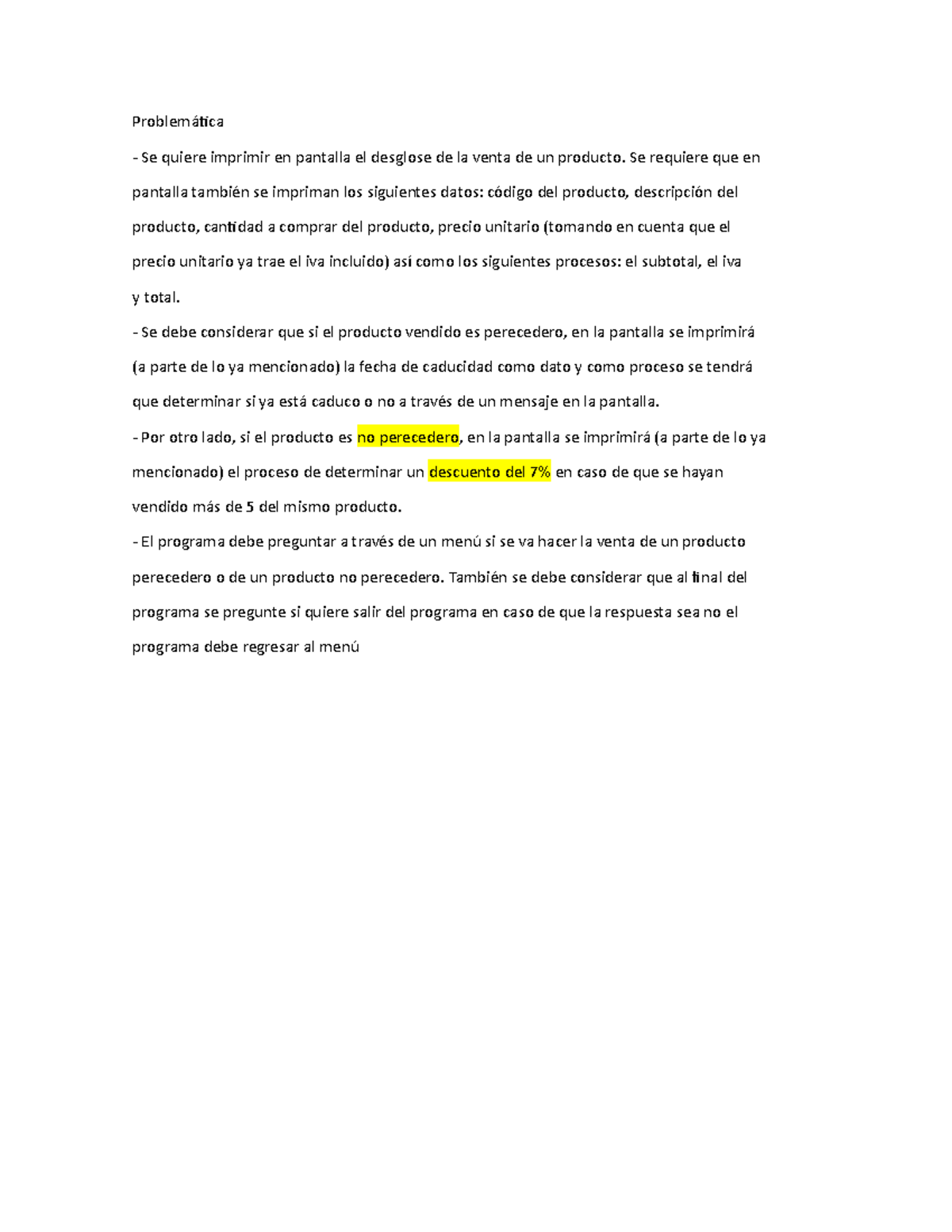 Problemática - dfsdfsdfsdf - Problemática Se quiere imprimir en ...