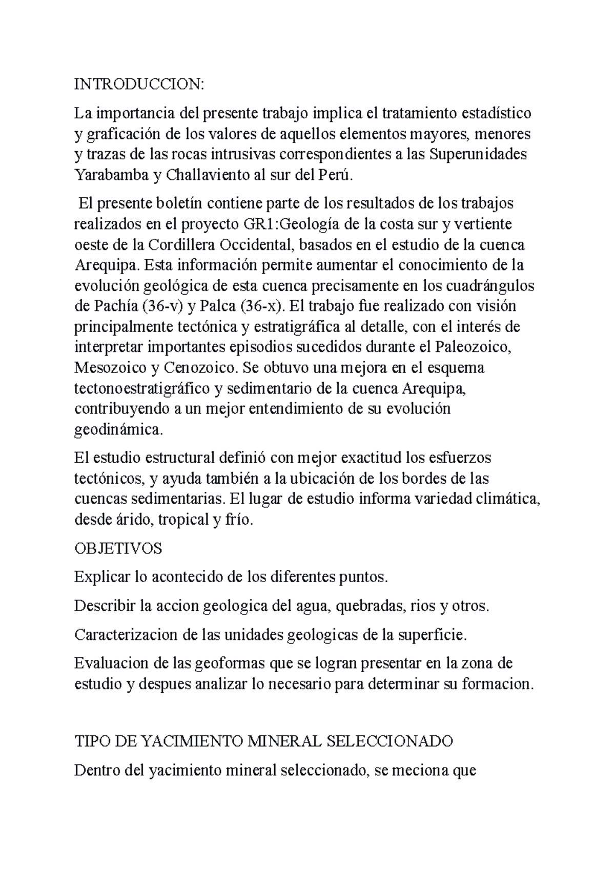 Introduccion - mate - INTRODUCCION: La importancia del presente trabajo implica el tratamiento ...