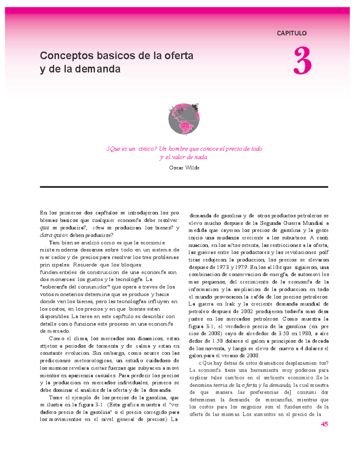 Unidad 2 - Samuelson CAP 3 - JQue es un cinico? Un hombre que conoce el precio de todo y el ...