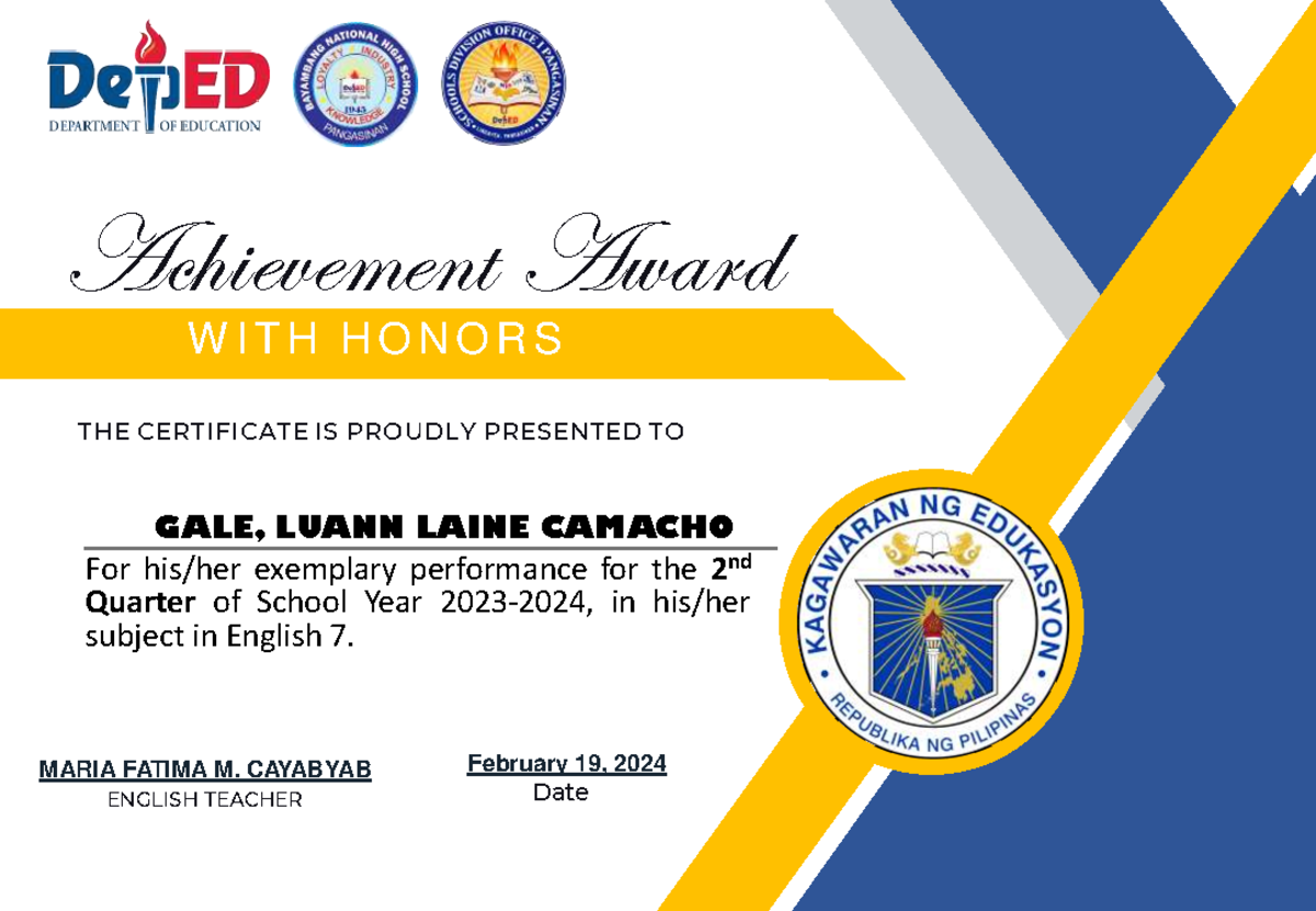 7- Tandang SORA TOP English - THE BEST AWARDS ####### MARIA FATIMA M ...