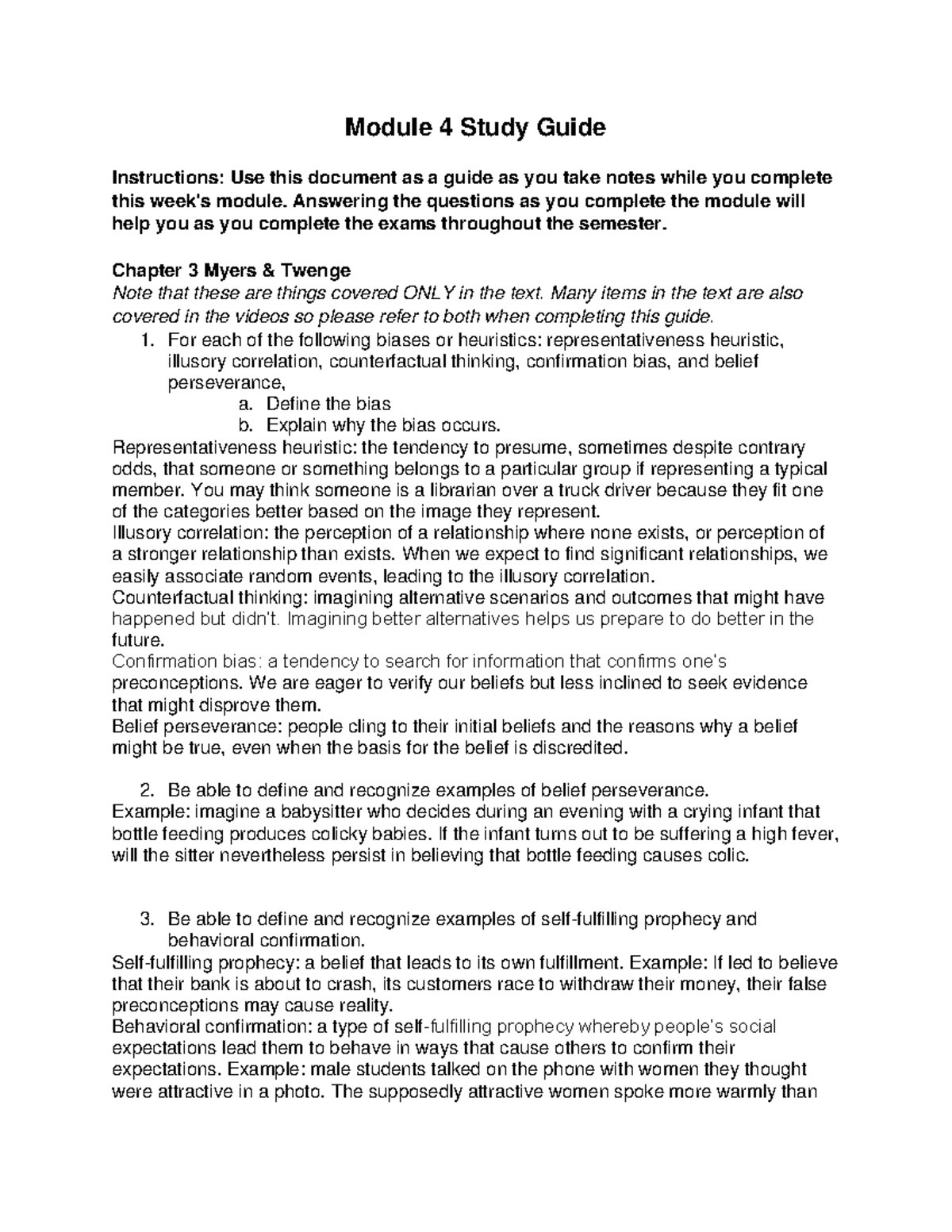 Module 4 Notes (Professor Truelove) - SOP 3004 - UNF - Studocu