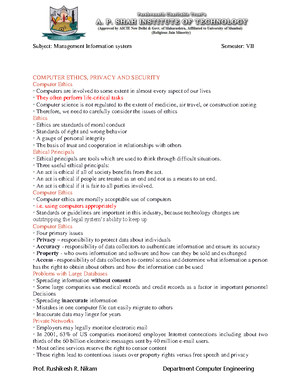 MIS Notes Unit 1 - MIS - UNIT 1 Management Information System( MIS ...