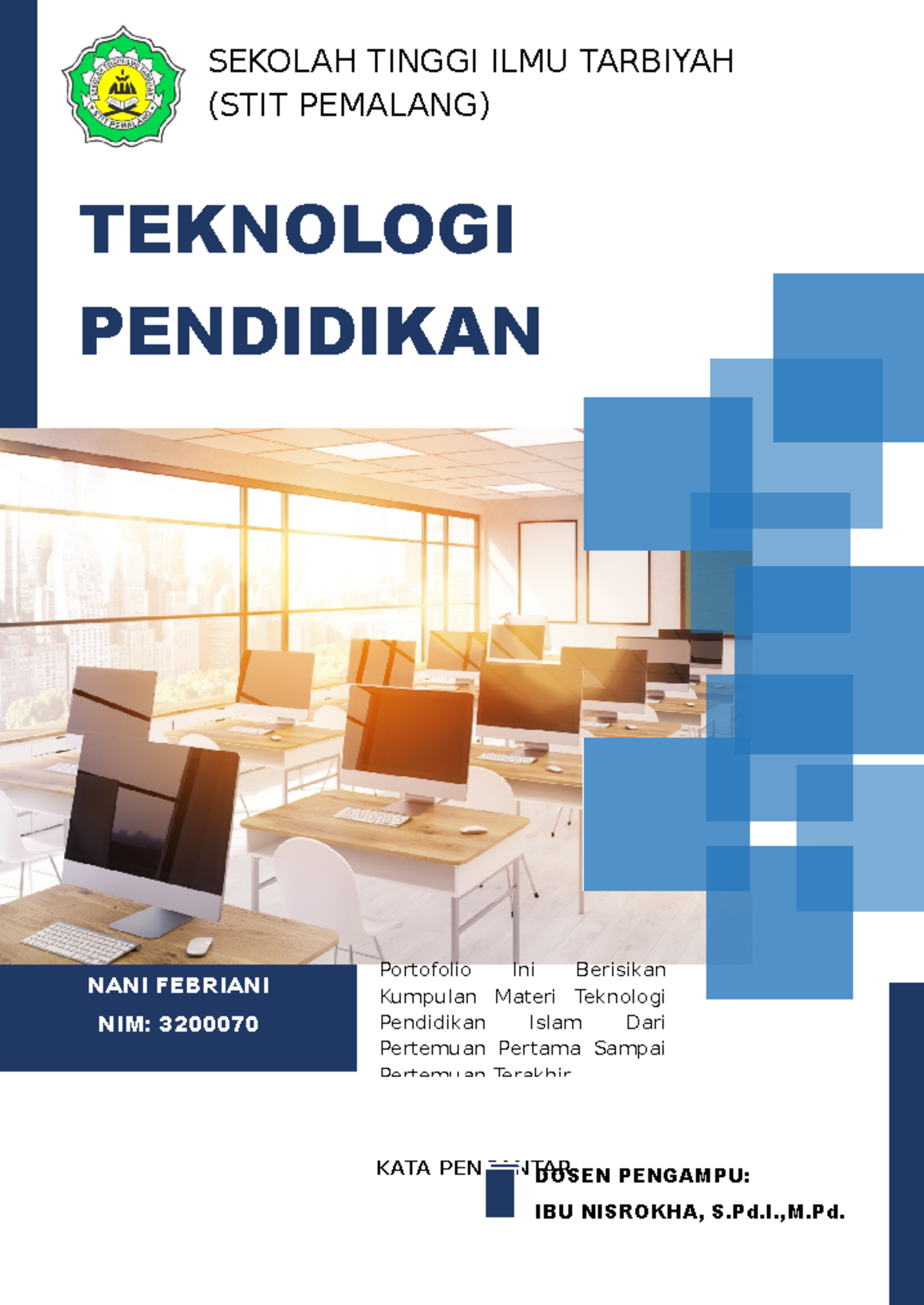 Portofolio Teknologi Pendidikan - KATA PENGANTAR TEKNOLOGI PENDIDIKAN ...