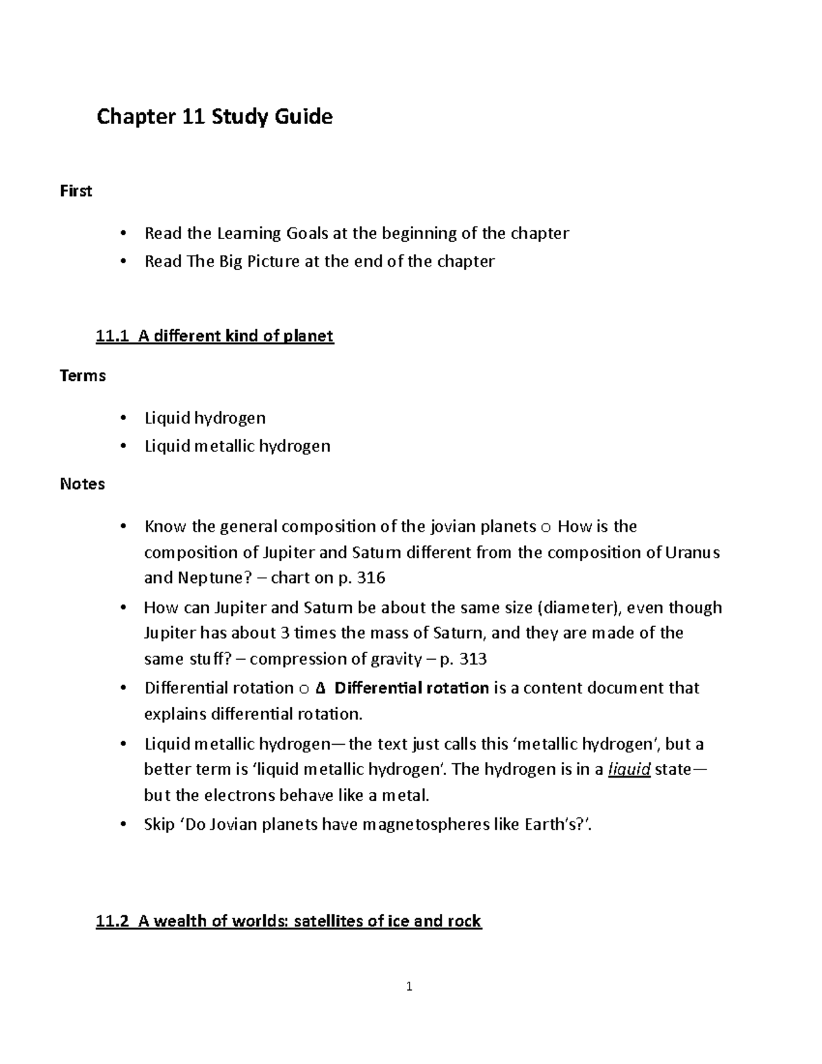Nats - Chapter 11 Study Guide - Other Planetary Objects - Chapter 11 ...
