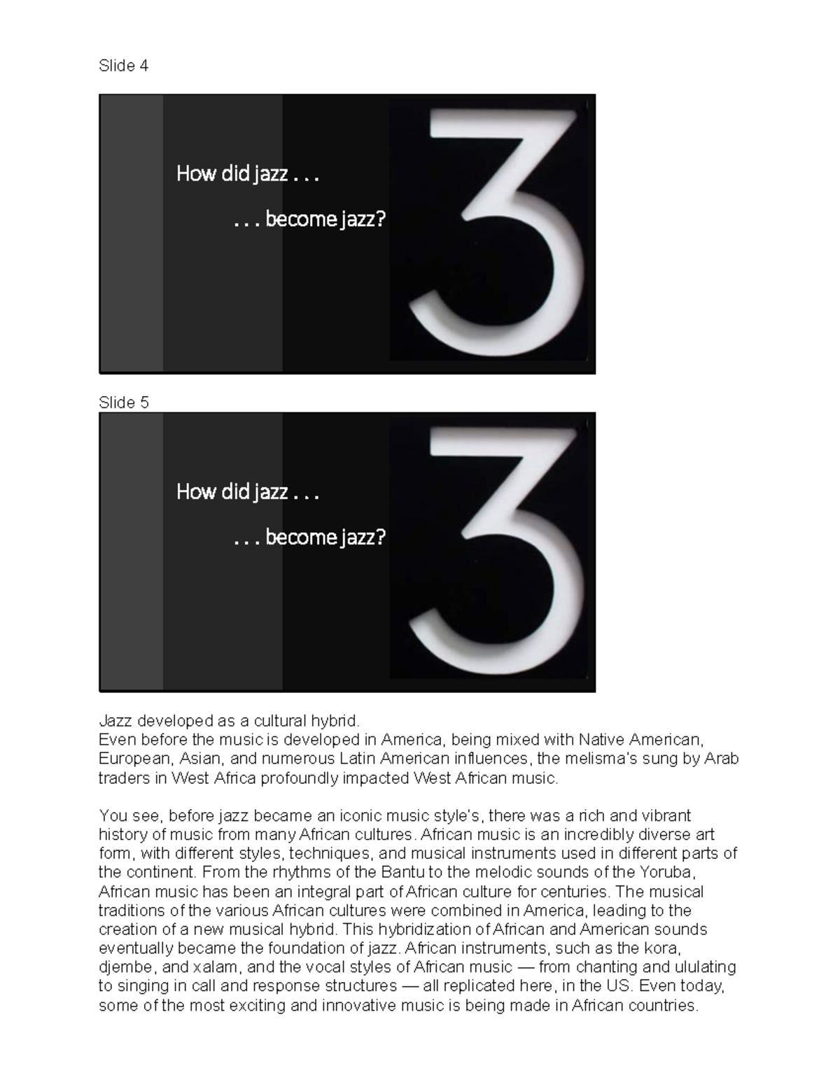 Jazzpdfslides - N/a - Slide 4 ... become jazz? How did jazz ...