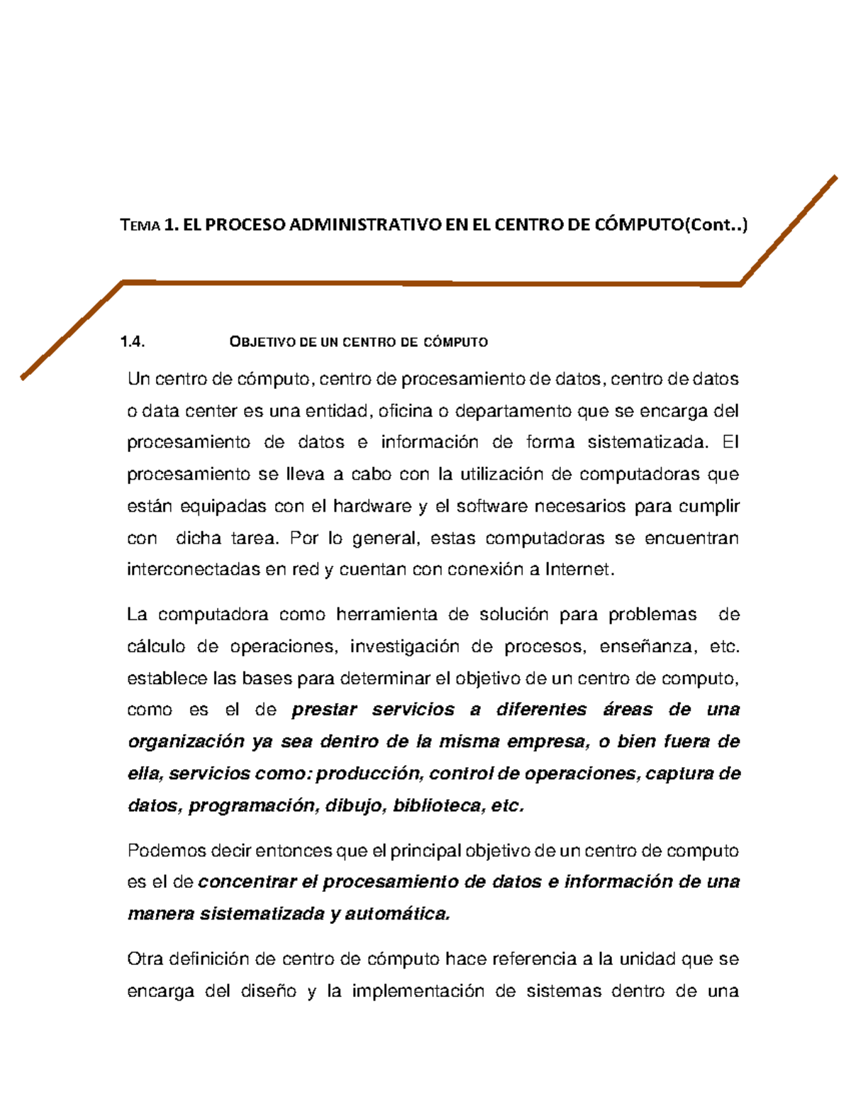 Modulo-2 - TAREA - TEMA 1. EL PROCESO ADMINISTRATIVO EN EL CENTRO DE ...