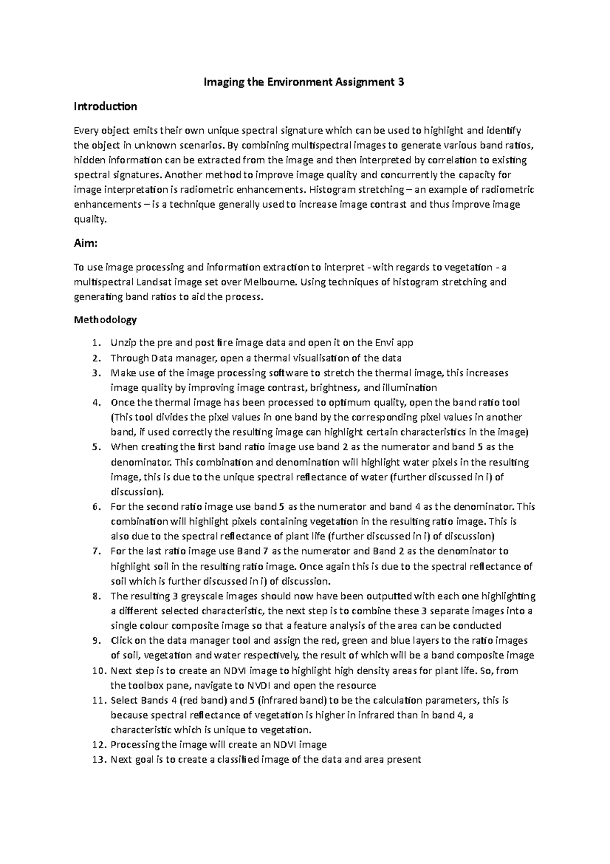 Imaging the enviornment photos - Imaging the Environment Assignment 3 Introduction Every object ...