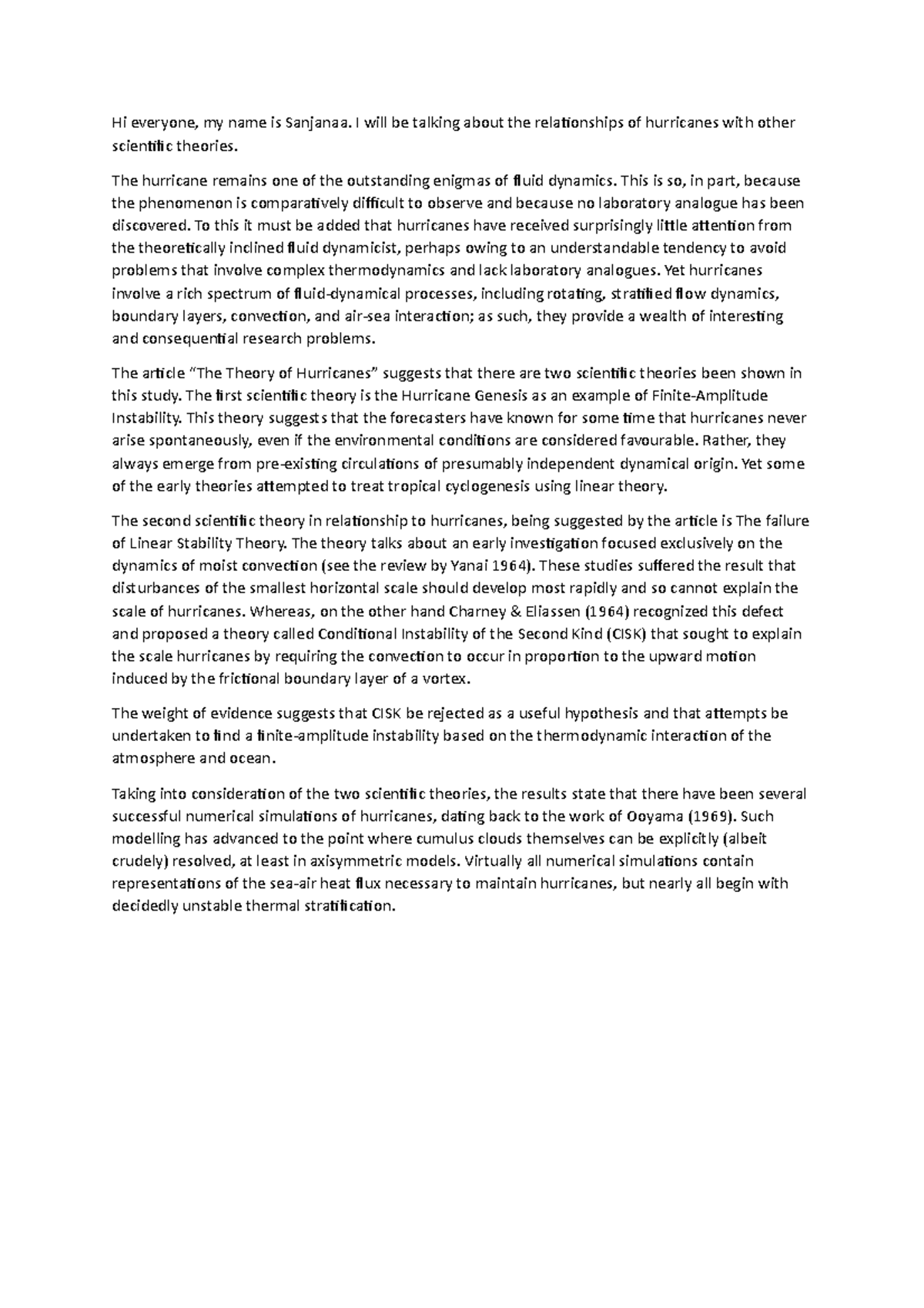 ORAL Presentation Script - Hi everyone, my name is Sanjanaa. I will be ...