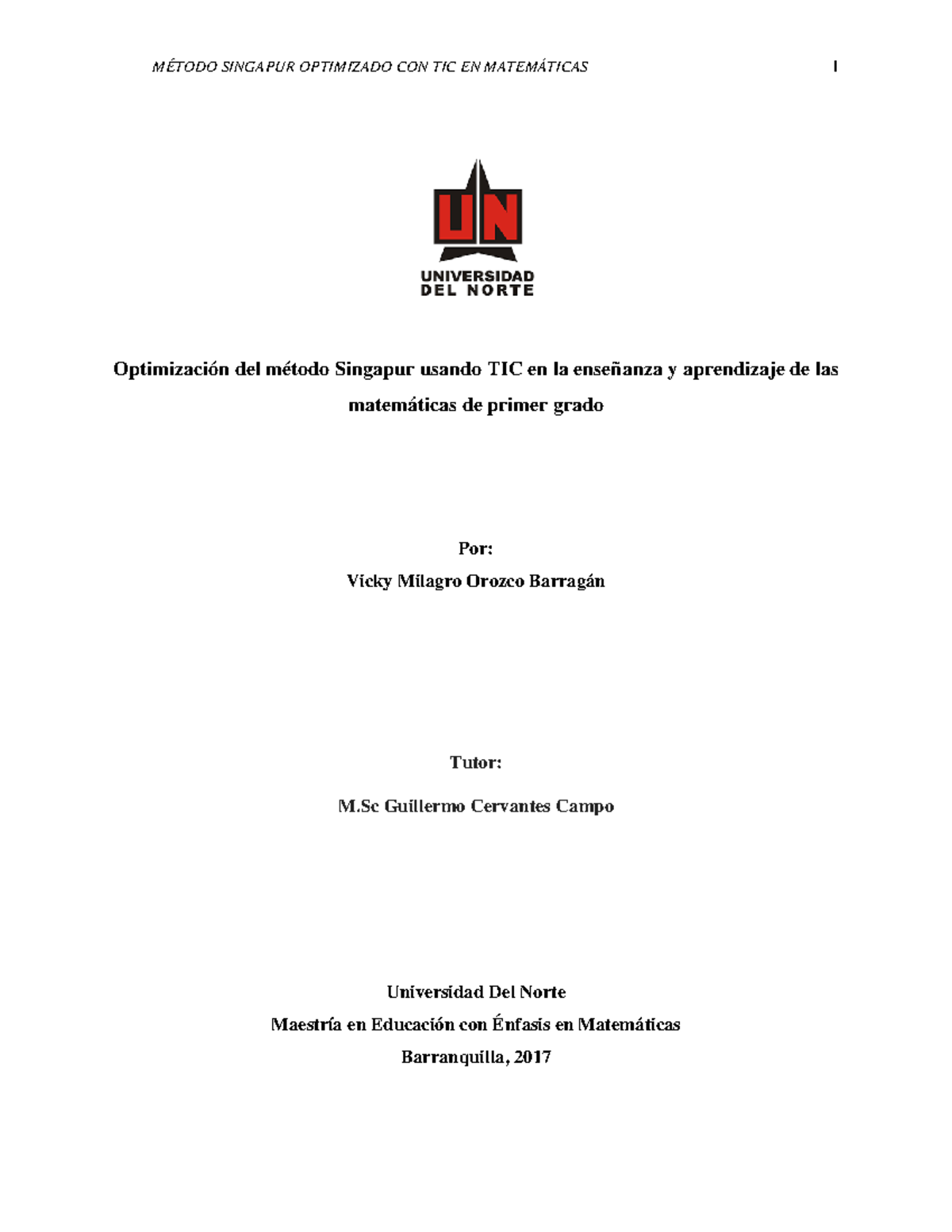 ssjssj jsj sjssjssjs s - Optimización del método Singapur usando TIC en ...