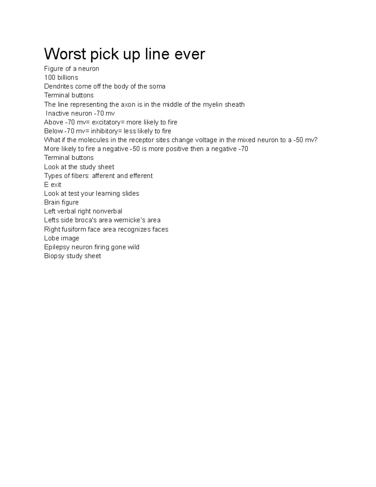 Worst pick up line ever psych - Worst pick up line ever Figure of a ...