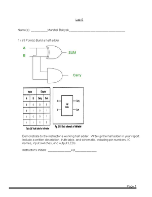 EE 110 LAB 4 - EE 110 LAB 4 - EE 110 Lab 4 SOP/POS equivalence Name ...