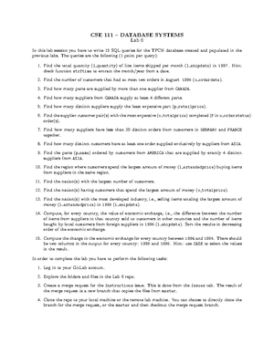 Midterm Questions - Professor Florin Rusu - CSE 111 – DATABASE SYSTEMS Midterm Exam October 28 ...