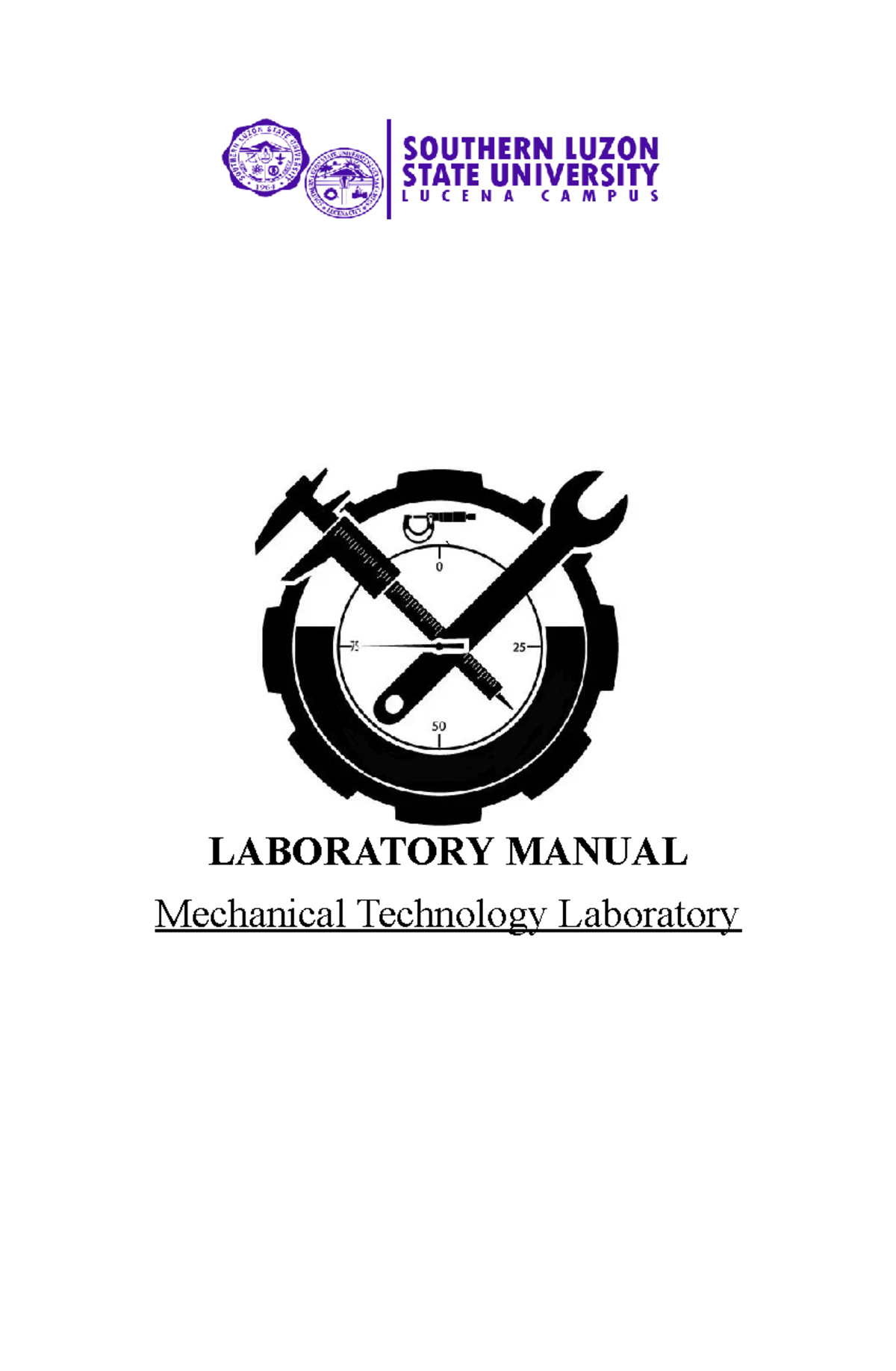 Laboratory Manual - mechanical - ` LABORATORY MANUAL Mechanical ...