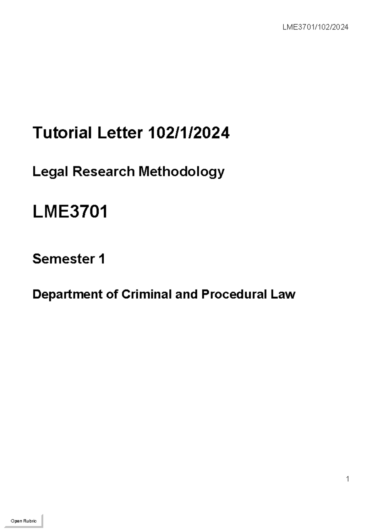 Tutorial Letter 102 - portfolio exam information - Tutorial Letter 102 ...