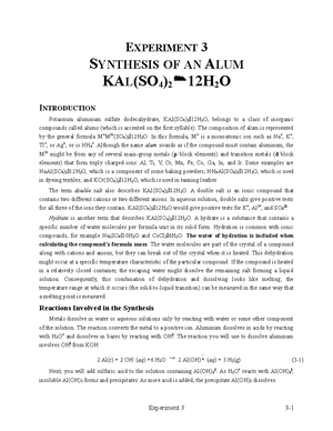 Intro to Chem Module Lecture Guide - Introduction to Chemistry Lecture ...