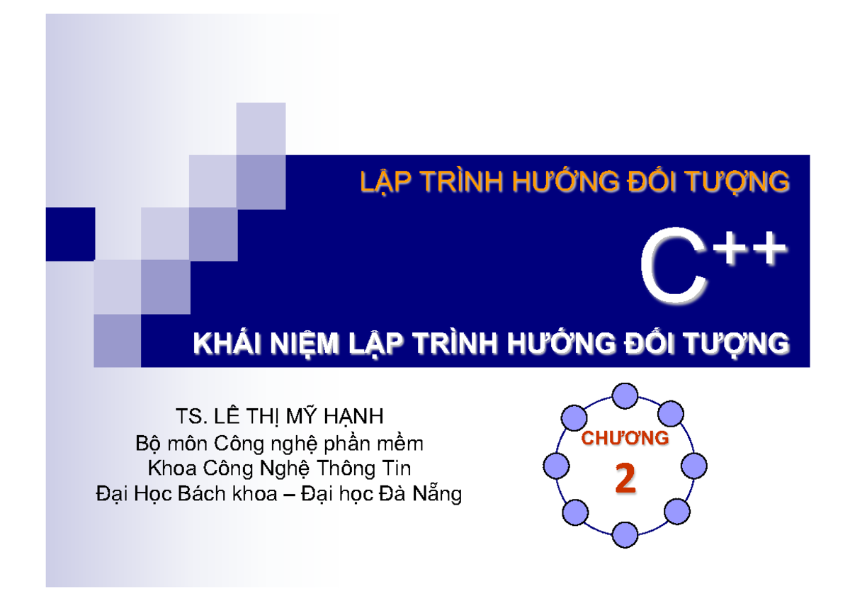 OOP2-introduction new - LẬP TRÌNH HƯỚNG ĐỐI TƯỢNG C ++ KHÁI NIỆM LẬP ...