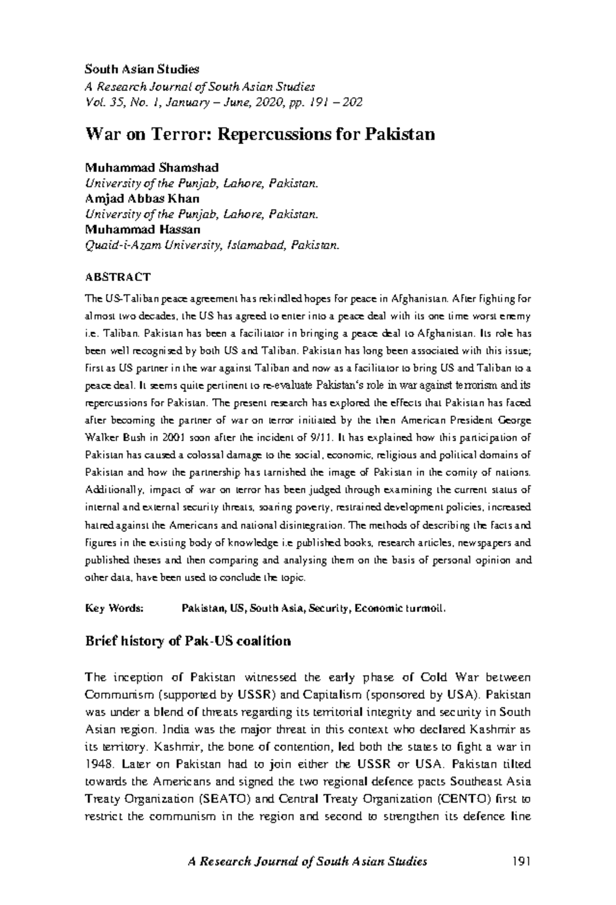 4113 8920 1 SM - Analyzing movies and articles - South Asian Studies A Research Journal of South ...