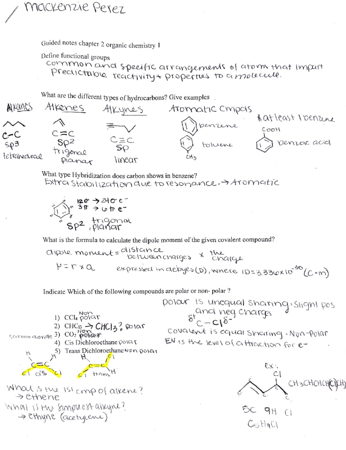 Chapter 2 guided notes - mackenzie Perez Guided notes chapter 2 organic ...