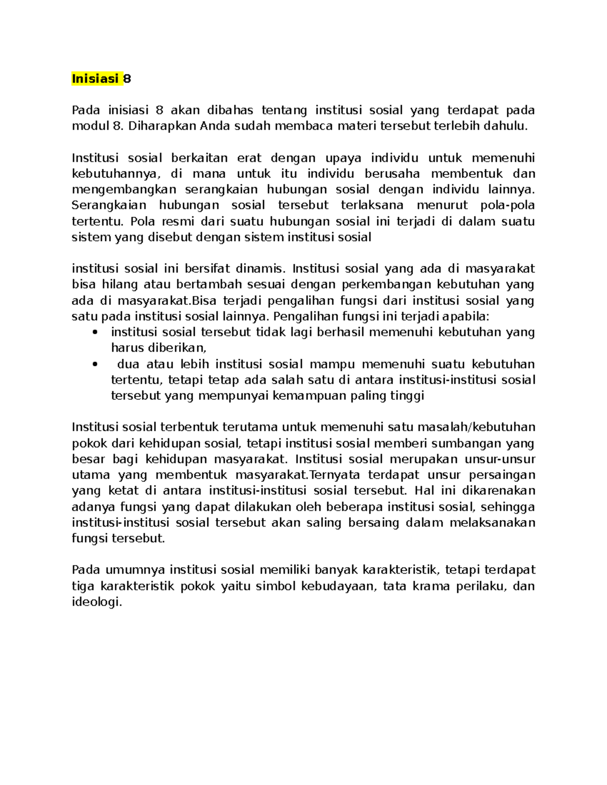 Inisiasi 8 - asdf - Inisiasi 8 Pada inisiasi 8 akan dibahas tentang ...