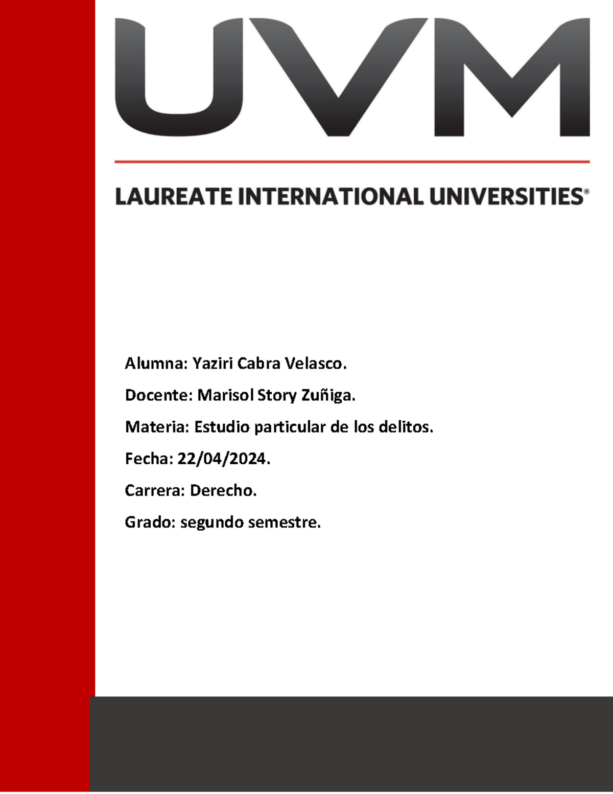 Ensayo de 5 cuartillas 2 - Alumna: Yaziri Cabra Velasco. Docente ...