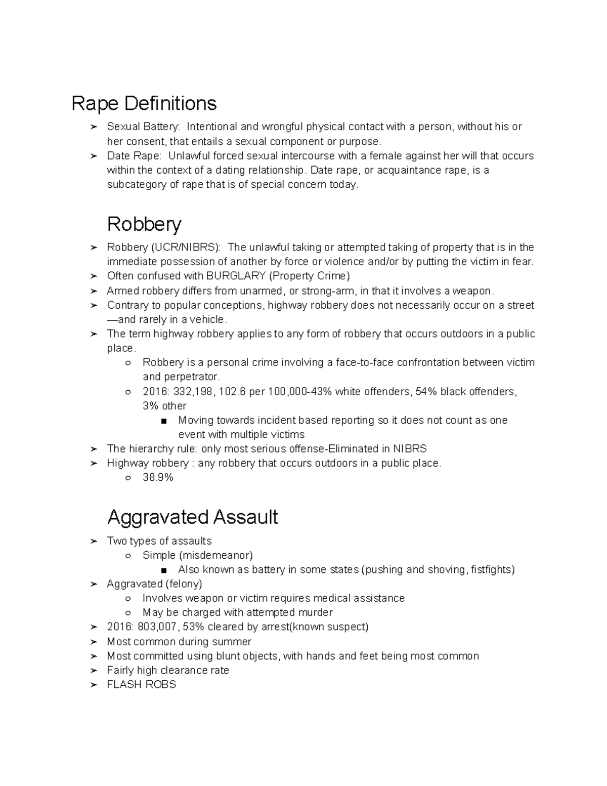 Chapter 2 pg 5 - Criminal justice notes on Rape - Rape Definitions ...
