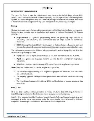 Big Data Analytics - Importance of Big Data - UNIT-II HDFS, HADOOP AND HADOOP INFRASTRUCTURE ...