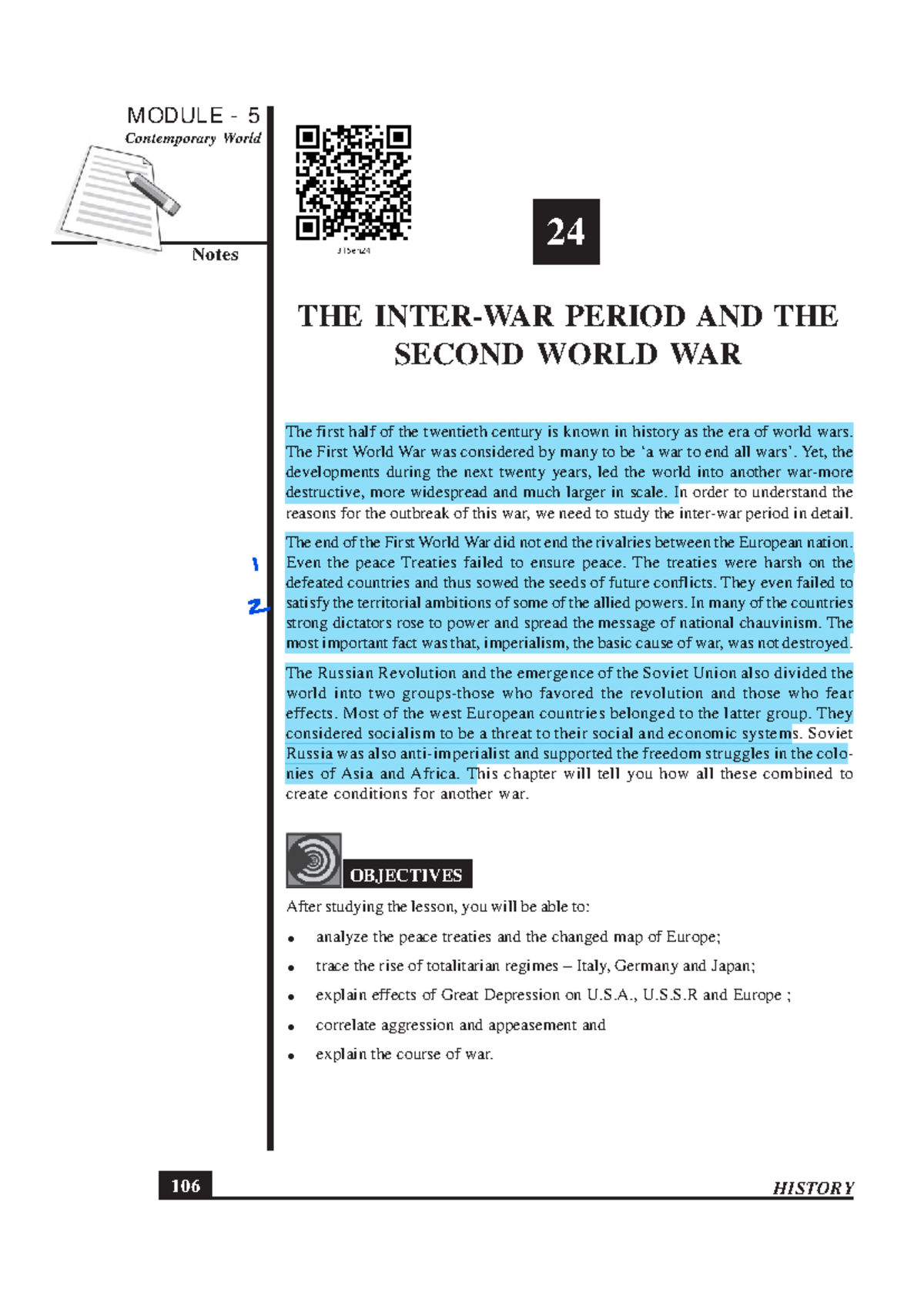 Inter- war period - Contemporary World THE INTER-WAR PERIOD AND THE ...
