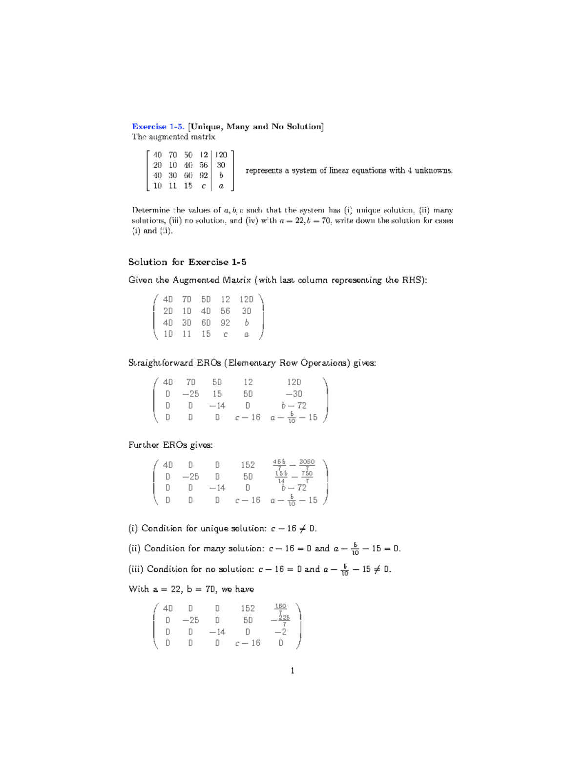 24S1-IE2107-LA-Soln-1-5 1-6 4-2 - Solution for Exercise 1- Given the ...
