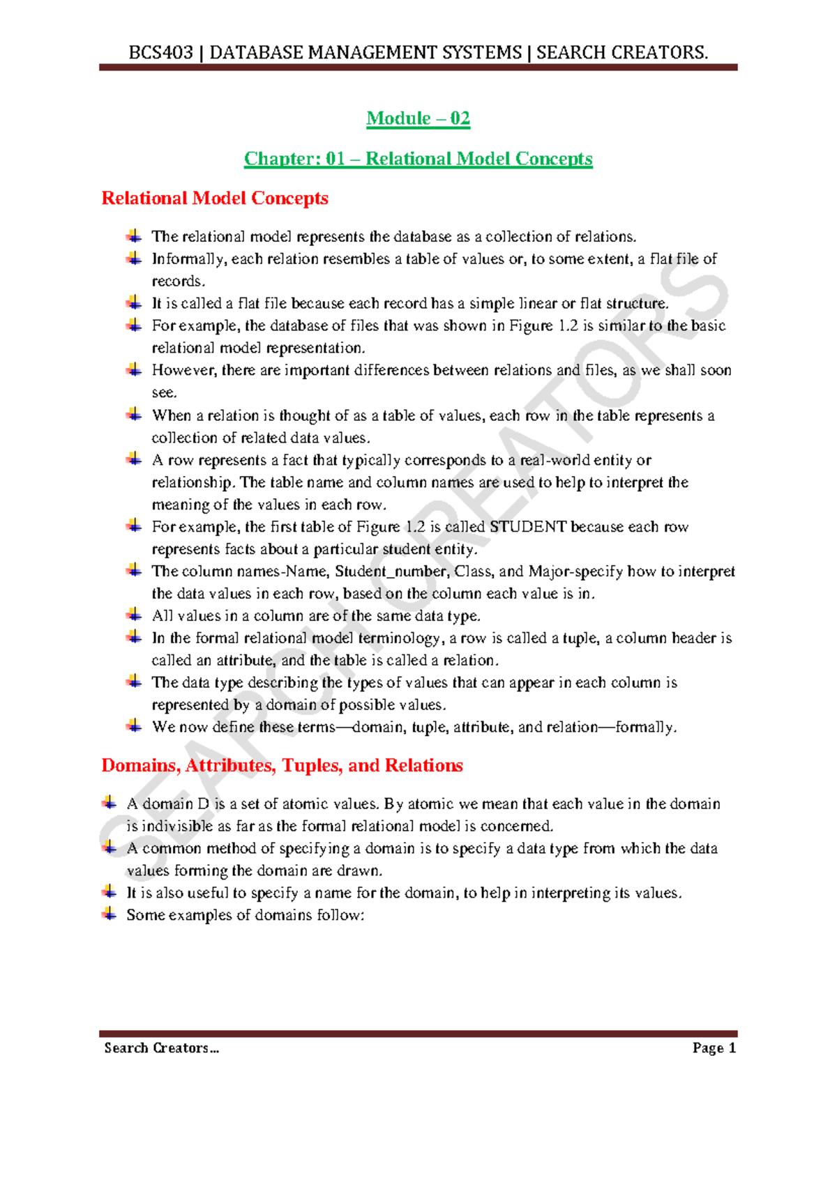 Dbms Module 02 A Database Management System Dbms Refers To The Technology For Creating And 