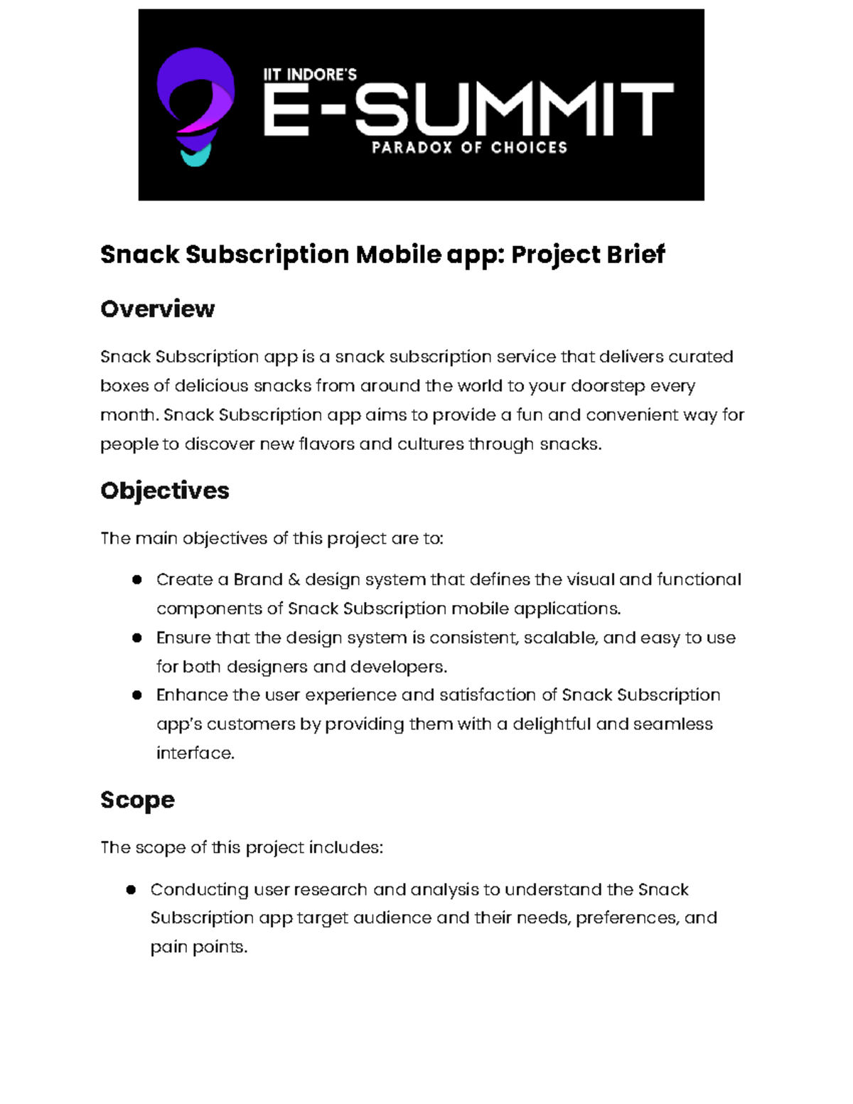 Design Odyssey PS E-Summit'23 - Online Task Snack Subscription Mobile ...