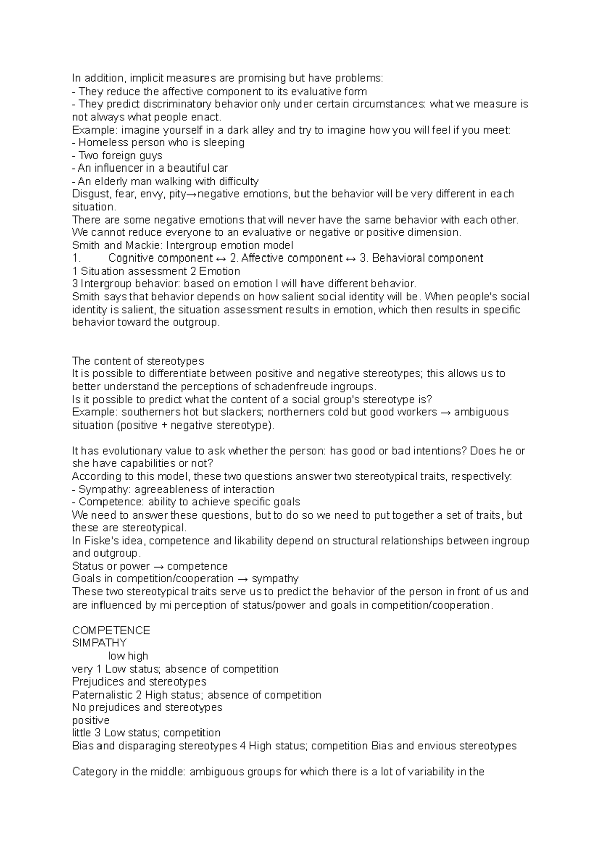 In addition - Psychology notes. Use this at your own will - In addition ...