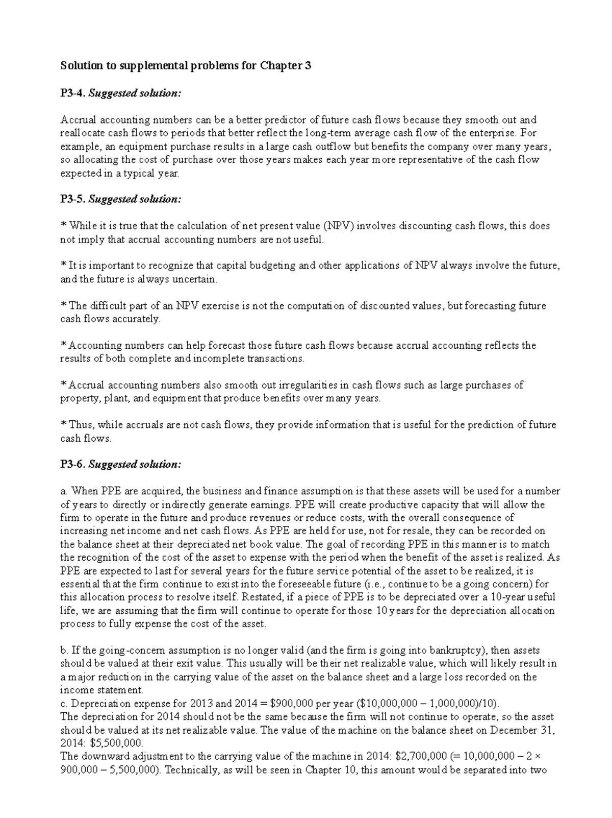 Chapter 3 - Lecture notes test - Solution to supplemental problems for ...