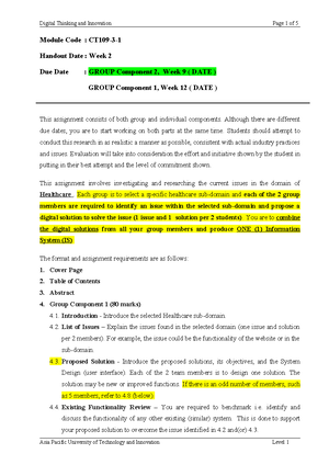 Assignment Question SAAD - ASIA PACIFIC UNIVERSITY OF TECHNOLOGY & INNOVATION Systems Analysis ...