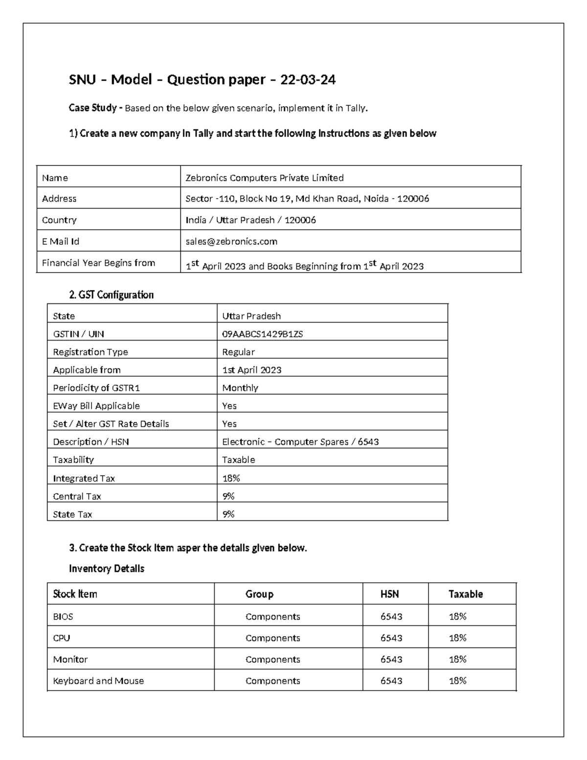 SNU-Model-Question Paper-22-03-24 - SNU – Model – Question paper – 22 ...